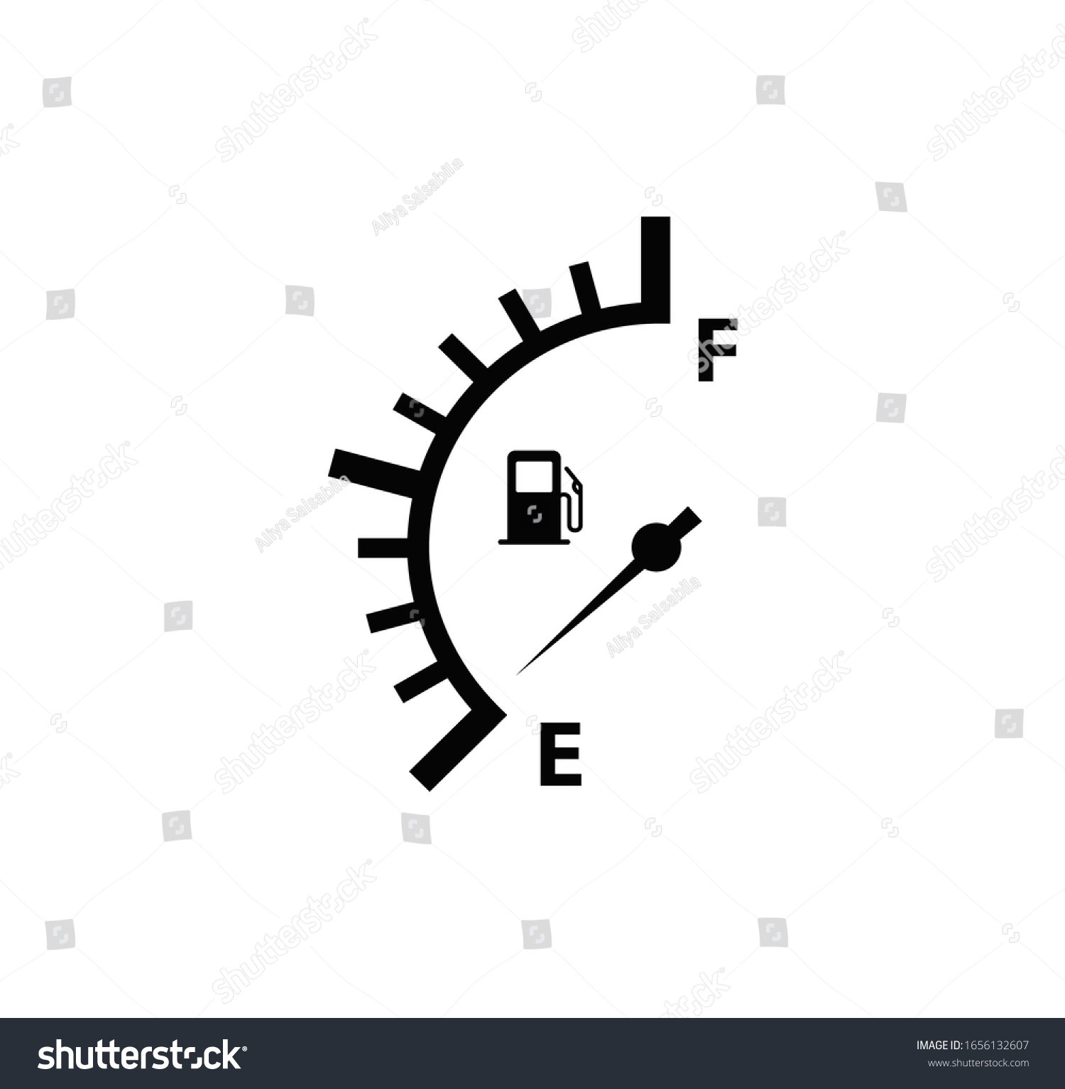 Indicator Fuel Icon Vector Logo Template Stock Vector (Royalty Free ...