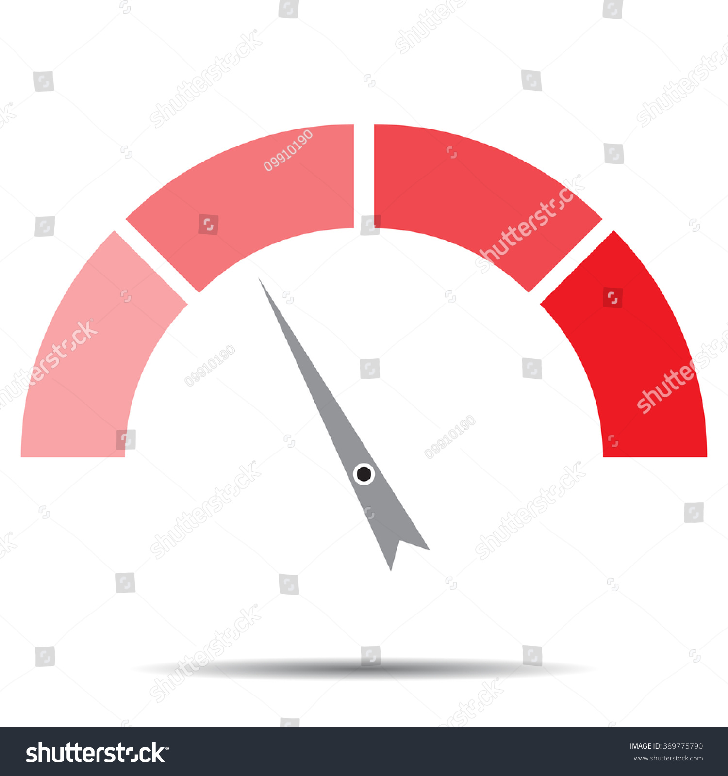 Indicator Red Pointer Needle Index Pointer Stock Vector (Royalty Free ...