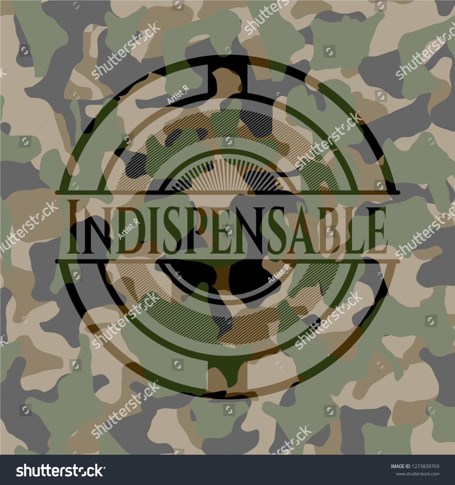 Indispensable Written On Camo Texture Stock Vector (Royalty Free ...
