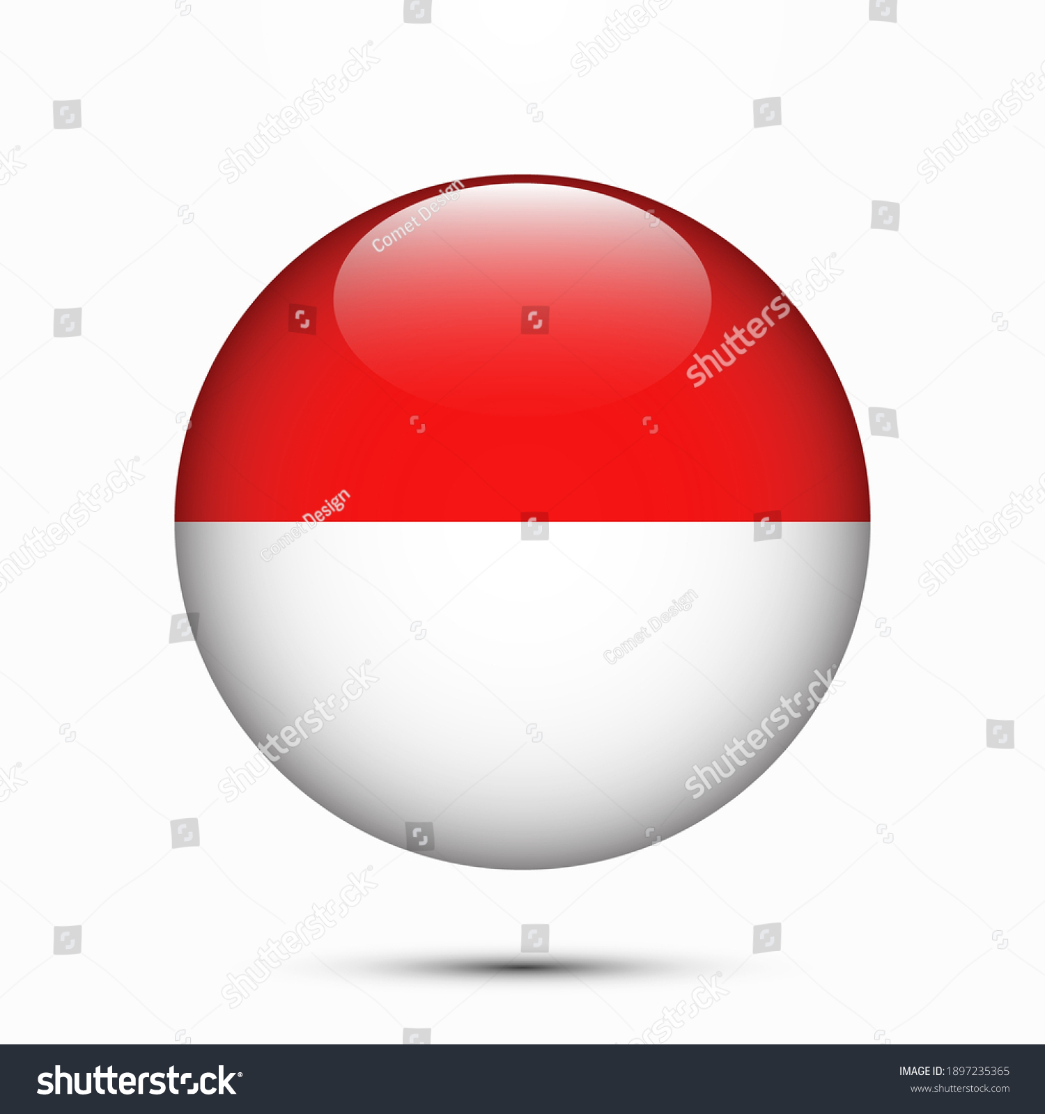 Indonesia flag circle Images, Stock Photos & Vectors | Shutterstock