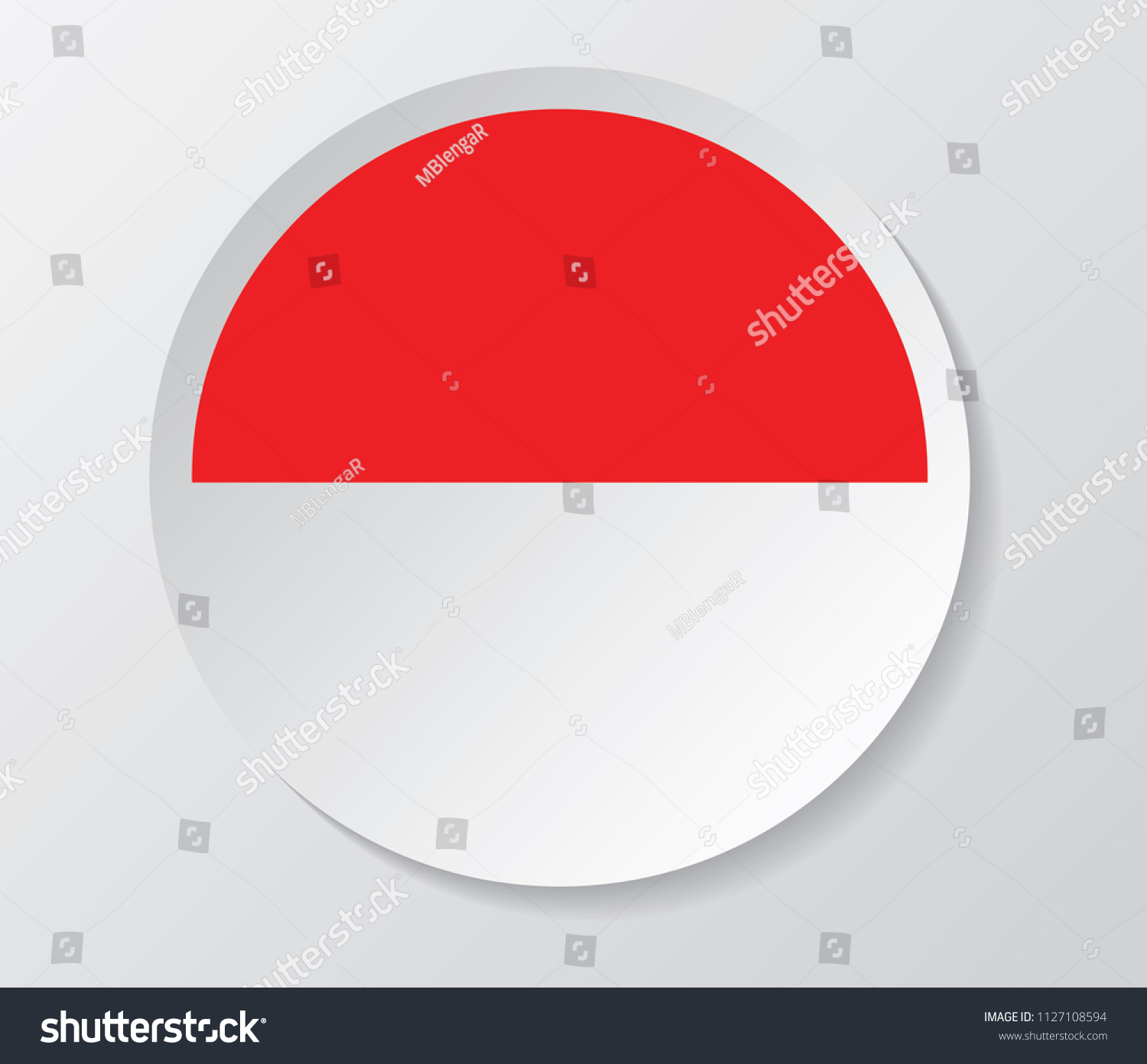 Indonesia Flag Vector Circle Round Stock Vector (Royalty Free ...