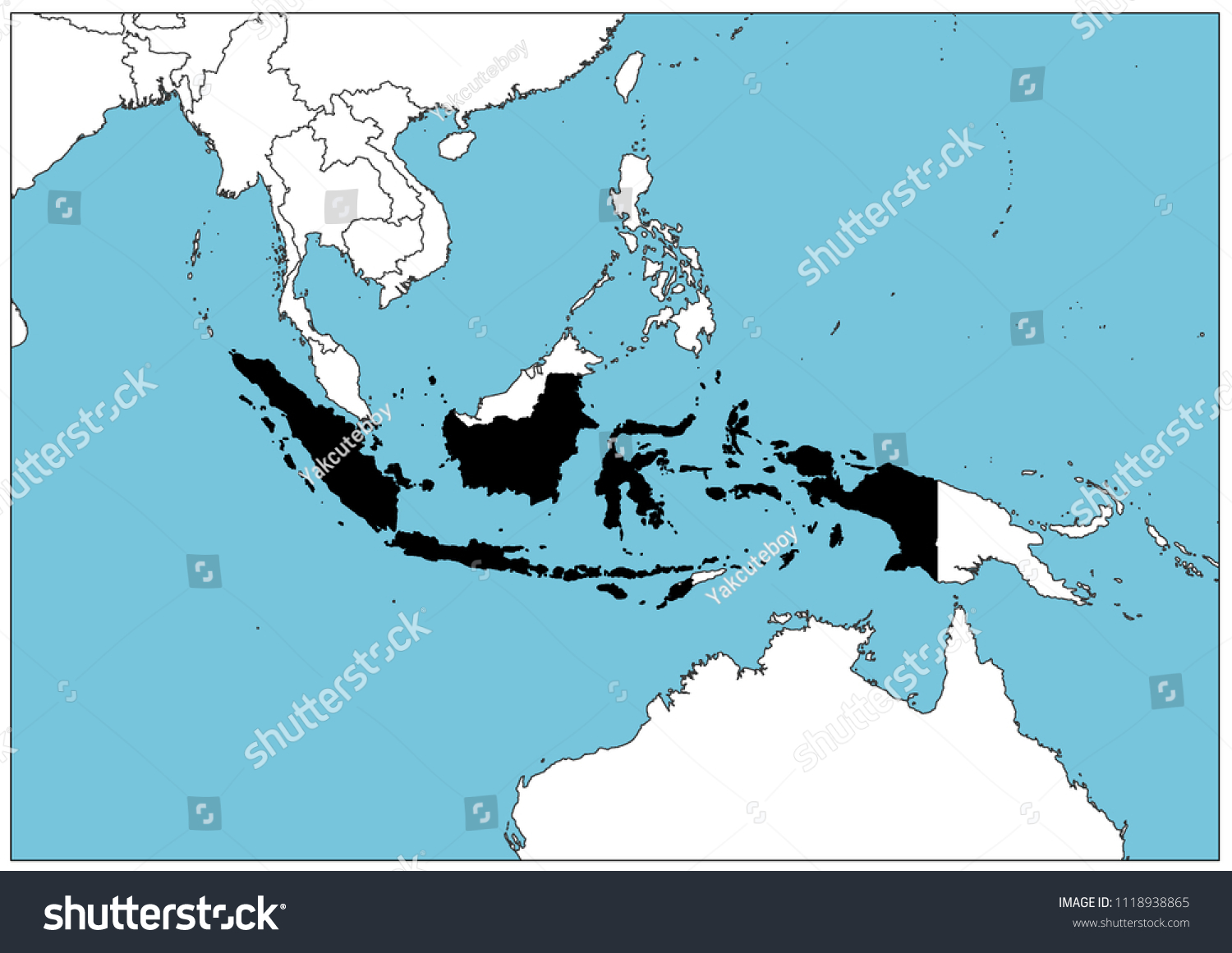 Indonesia Map Wallpaper Map Geography Stock Vector (Royalty Free ...