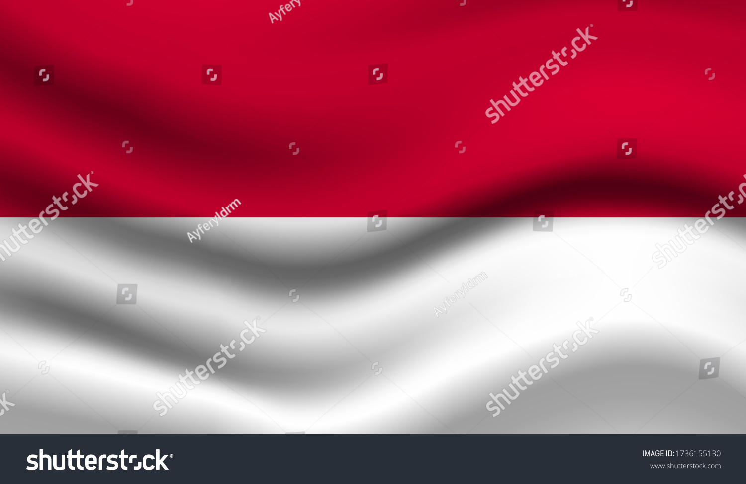 Indonesia Vector Flag Vector Illustration Stock Vector (Royalty Free ...