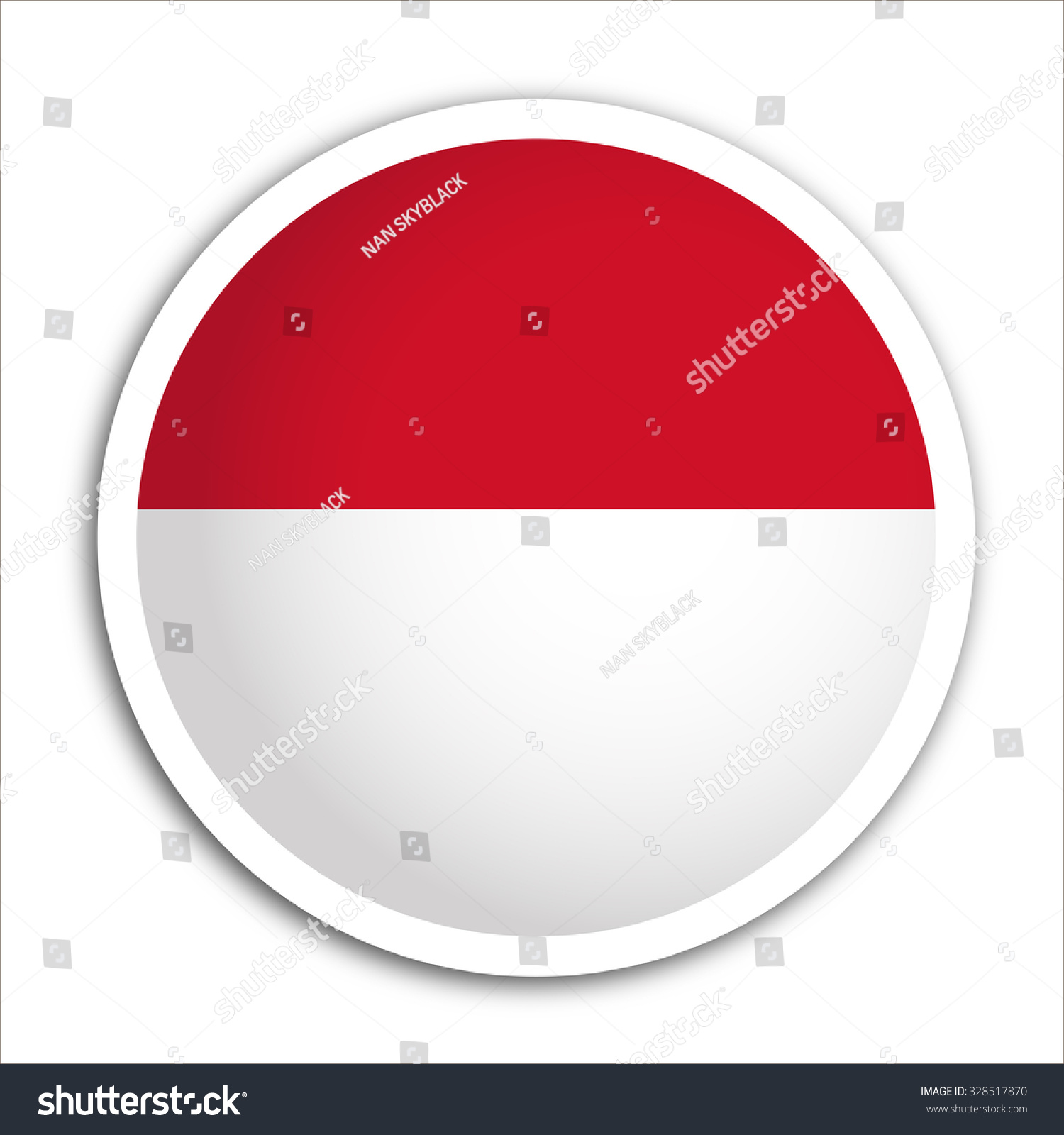 Indonesian Flag Button: vector de stock (libre de regalías) 328517870 ...
