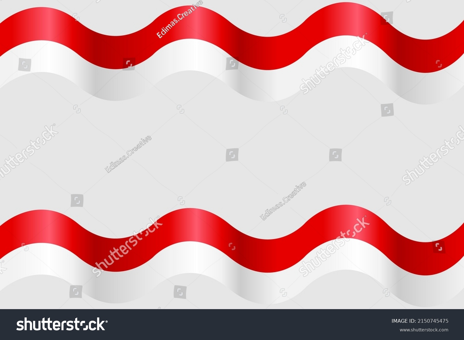 Indonesian Flag Waving Element Template Stock Vector (Royalty Free ...