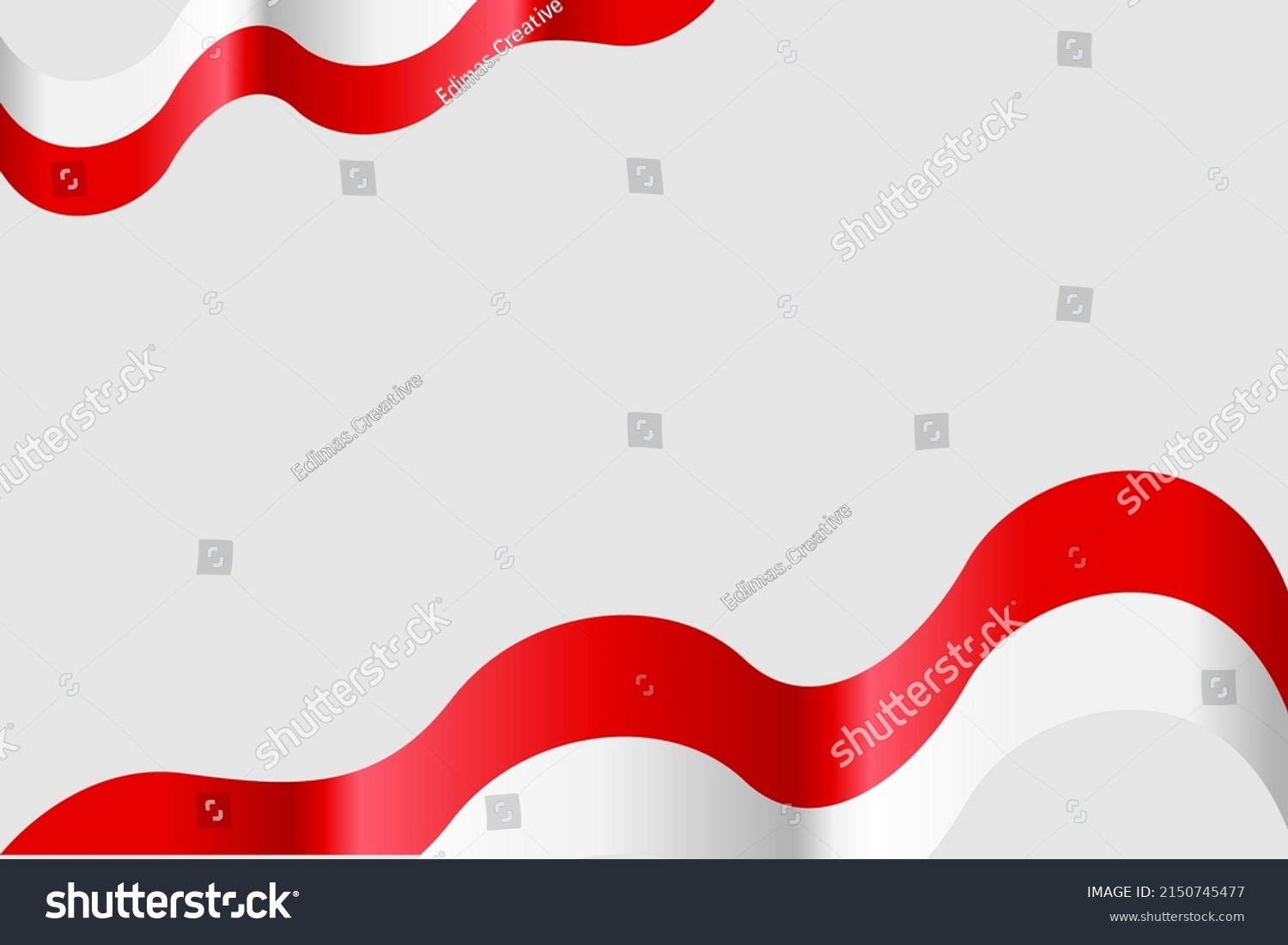 Indonesian Flag Waving Element Template Stock Vector (Royalty Free ...