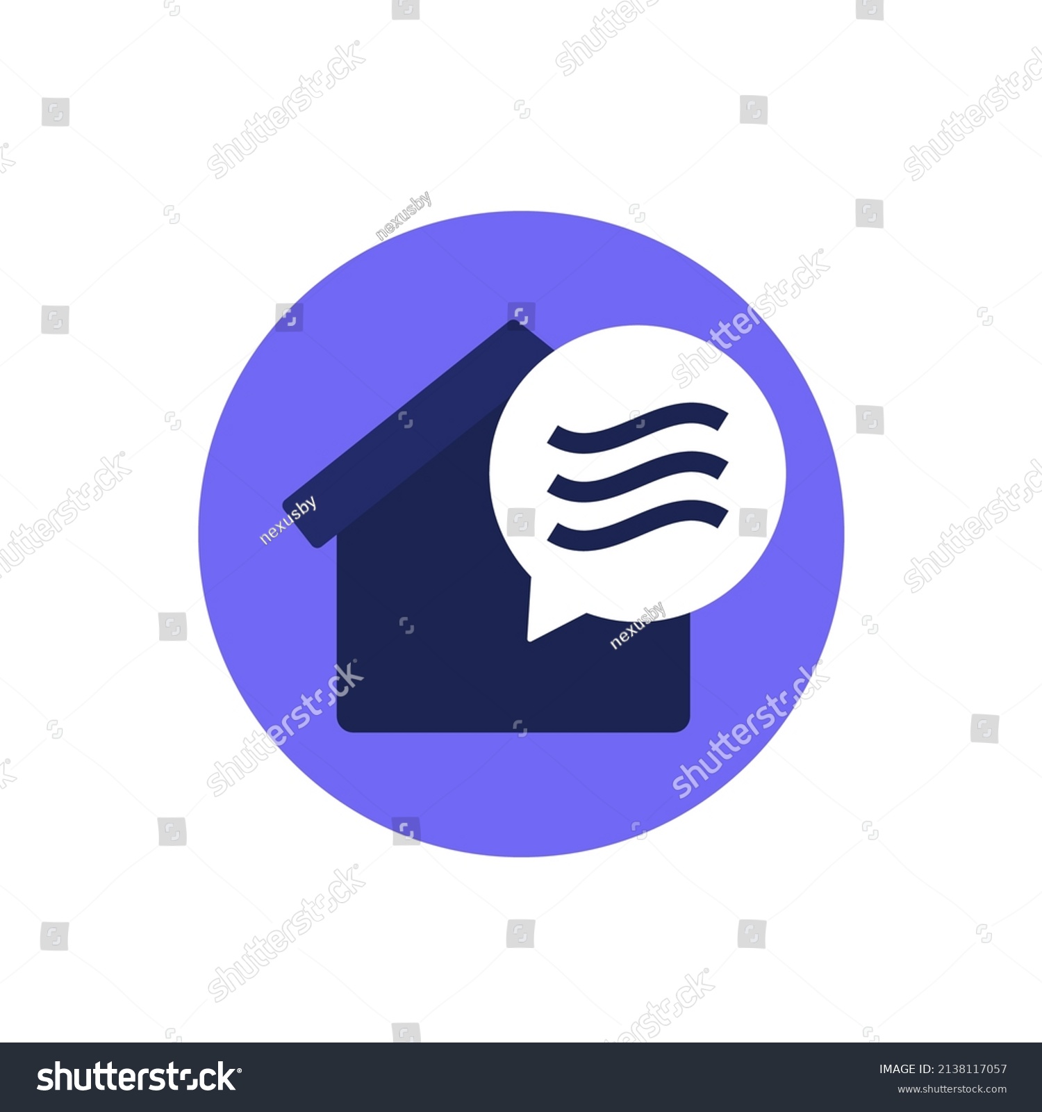 Indoor Air Quality Icon Flat Vector Stock Vector (Royalty Free ...