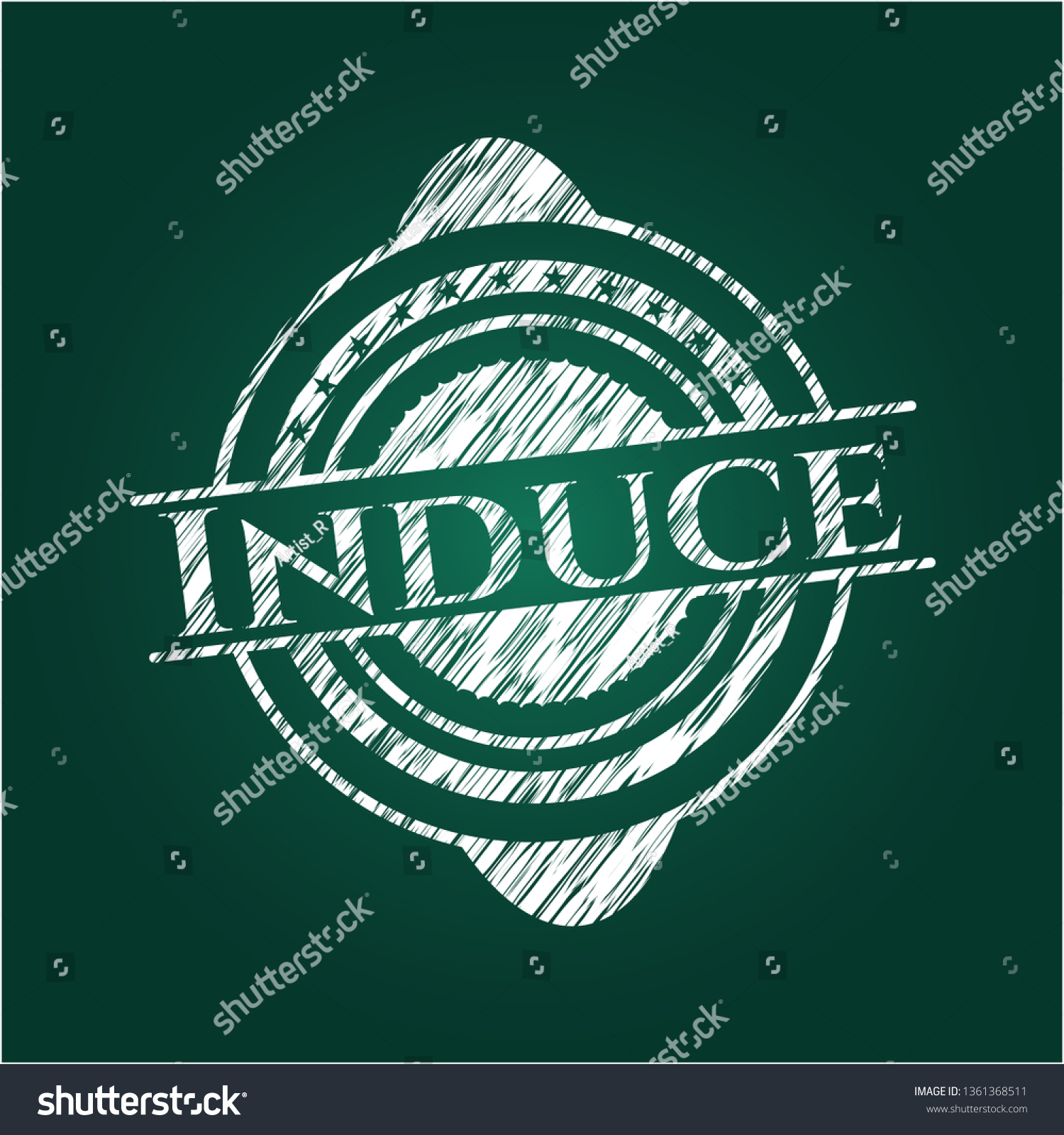 Induce Written Chalkboard Texture Stock Vector (Royalty Free) 1361368511
