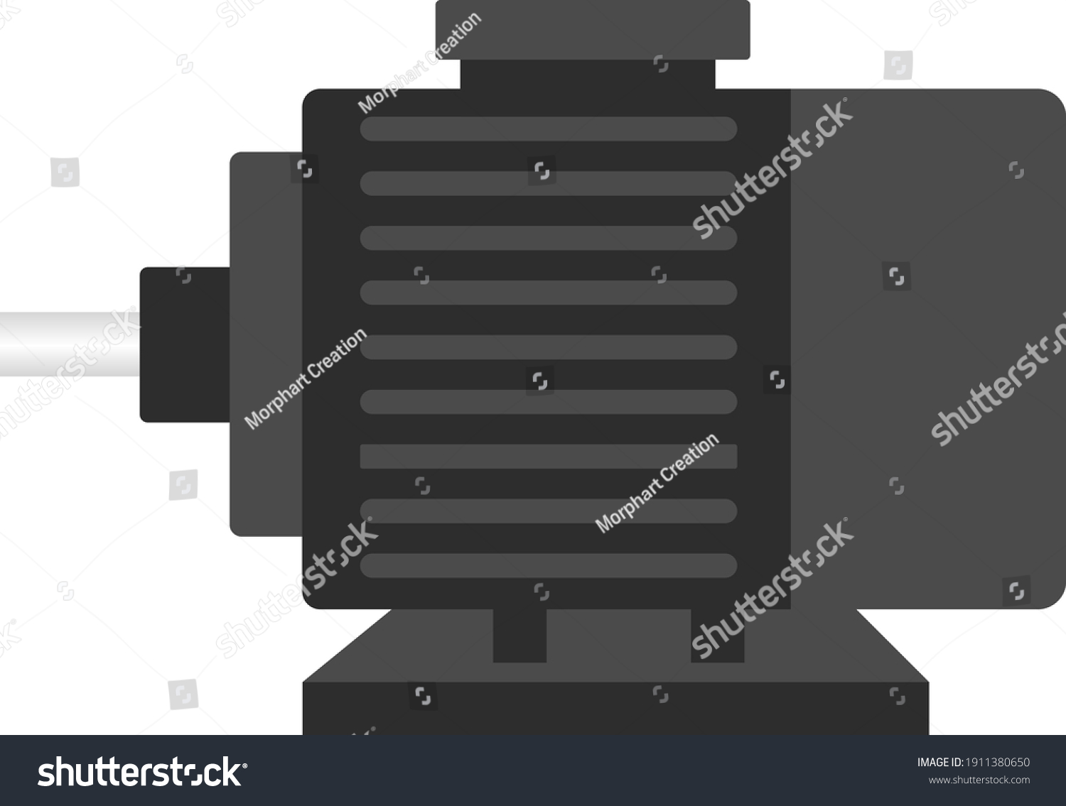 Motor de inducción, ilustración, vector sobre: vector de stock (libre ...