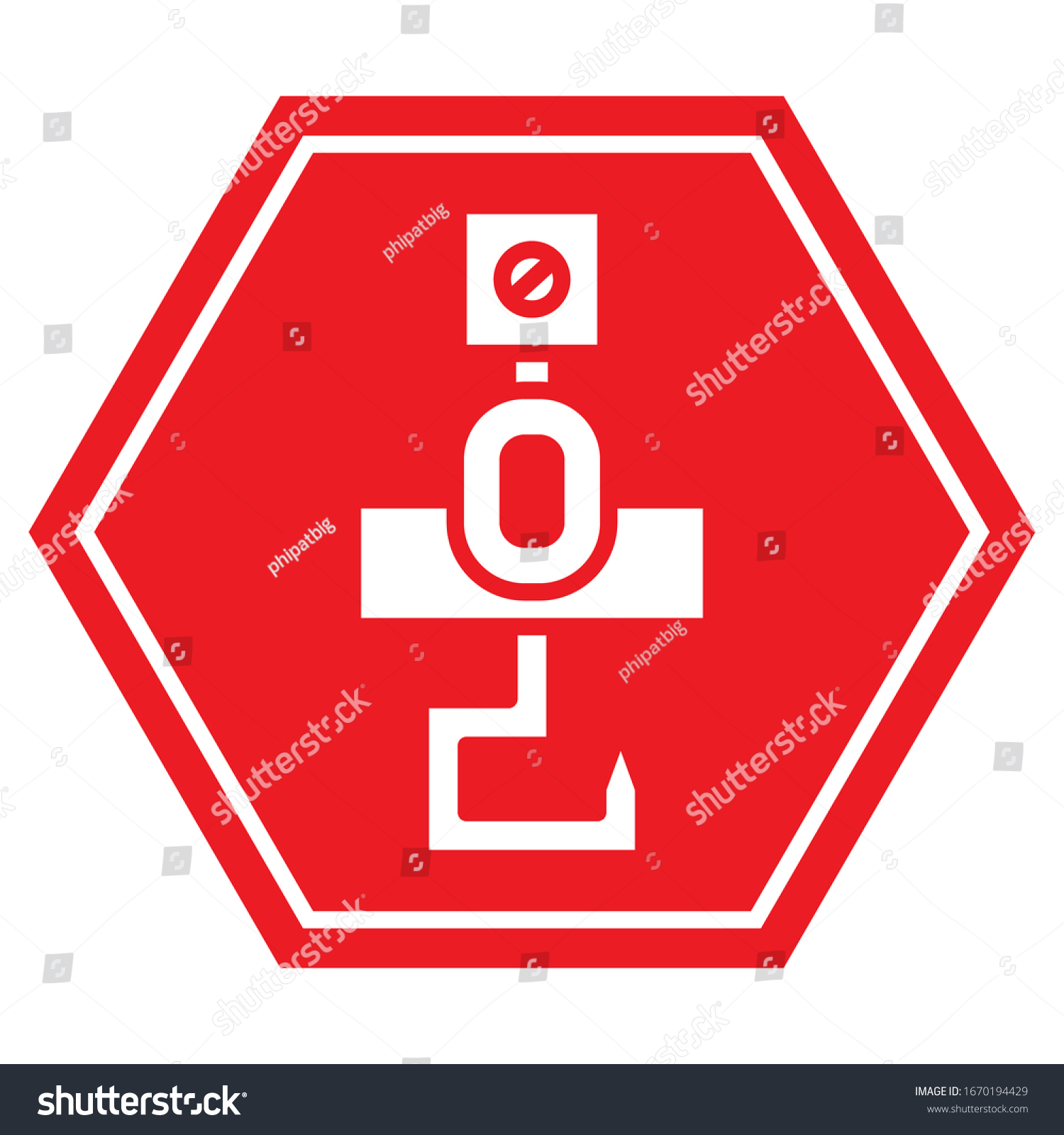 Industrial Crane Hook Caution Symbol Vector Stock Vector (Royalty Free ...