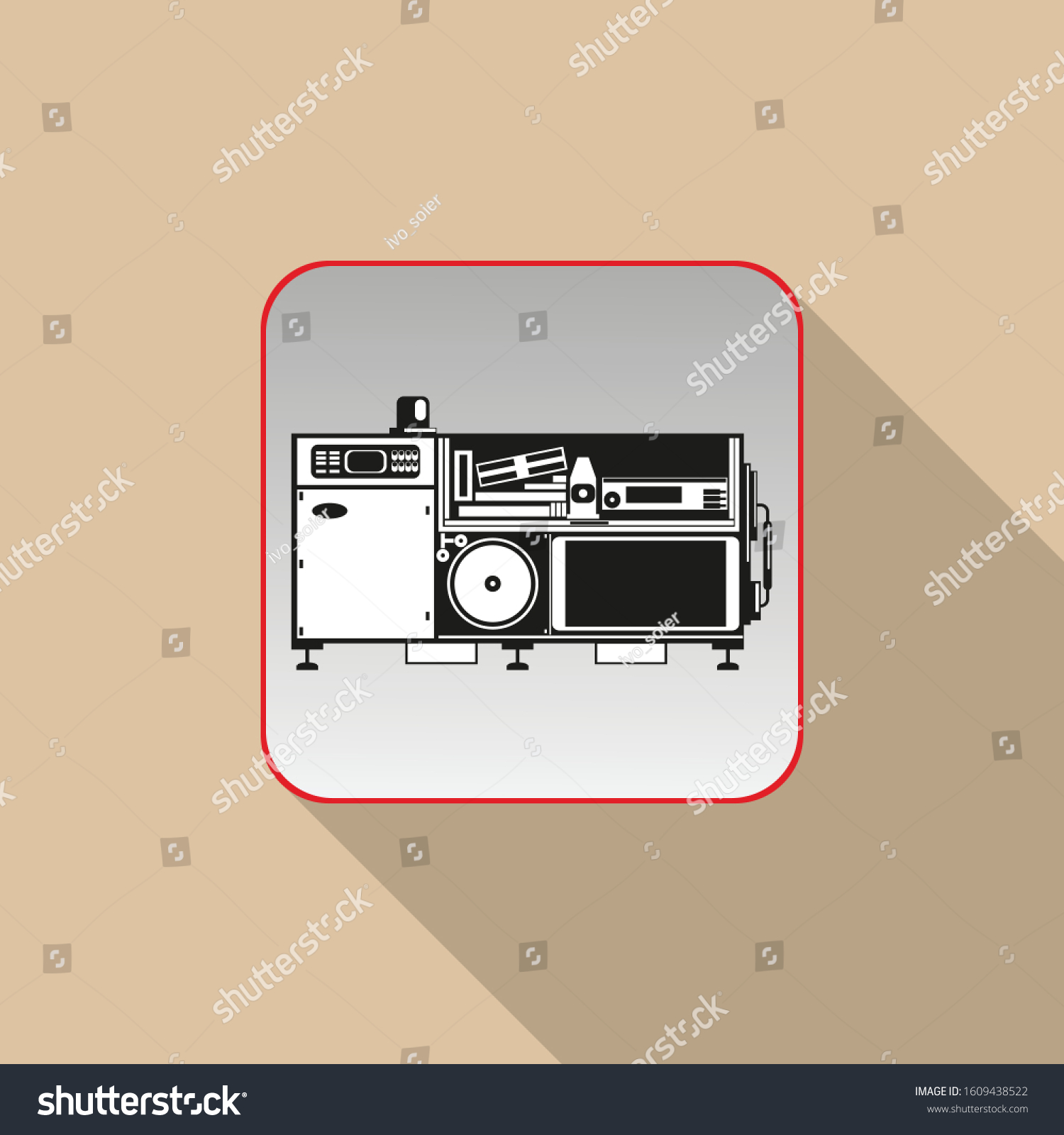 Industrial Equipment Conditional Sign Vector Icon Stock Vector (Royalty ...