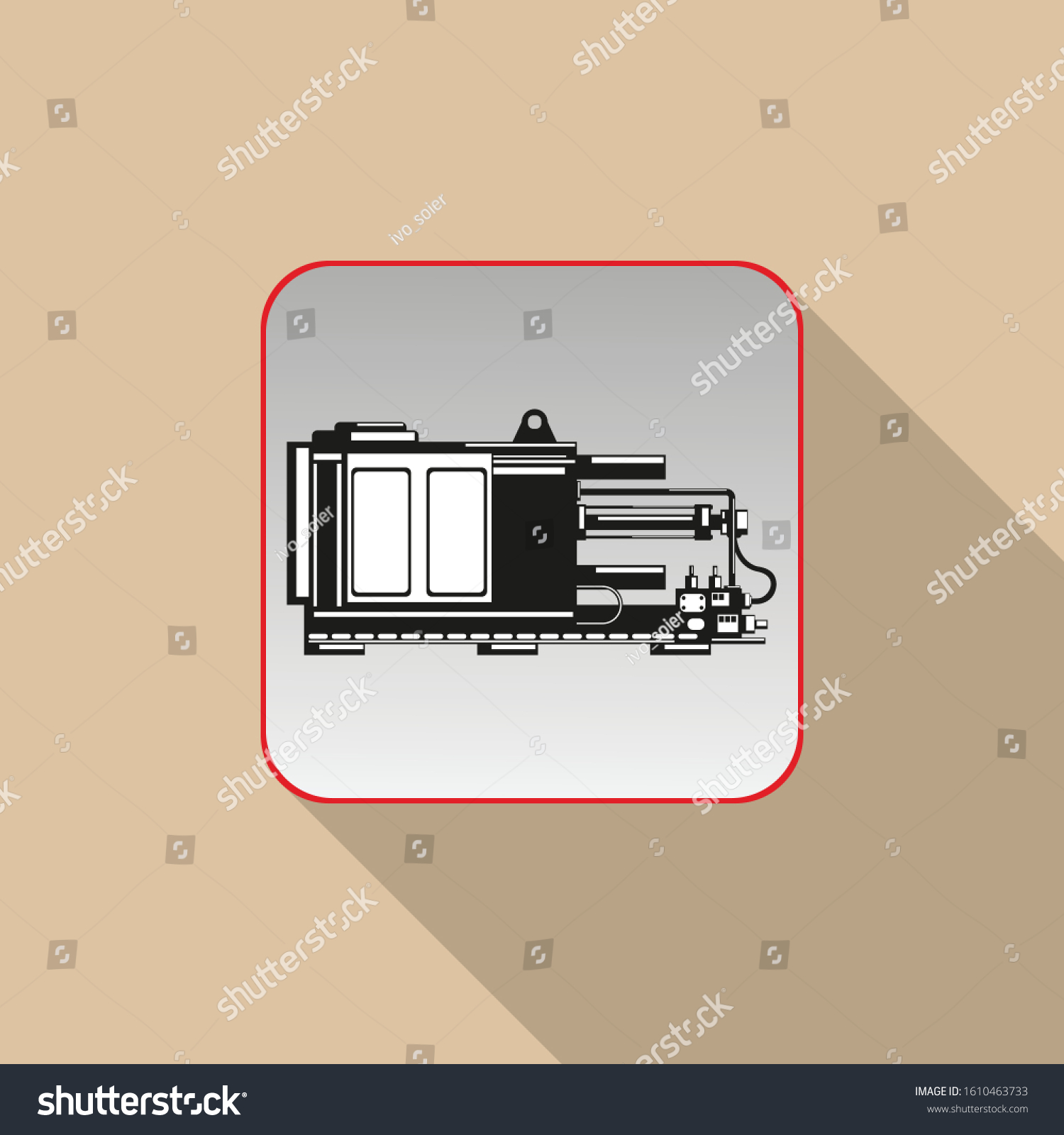 Industrial Equipment Conditional Sign Vector Icon Stock Vector (Royalty ...