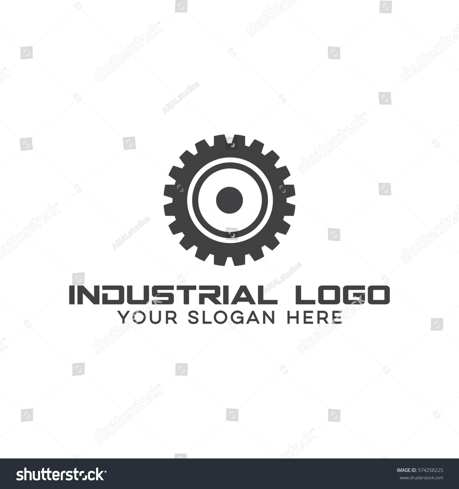 Industrial Logo Design 1 Stock Vector (Royalty Free) 574258225