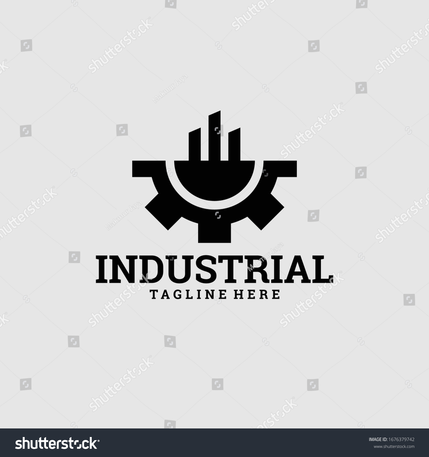 Industrial Logo Vector Design Idea Stock Vector (Royalty Free ...