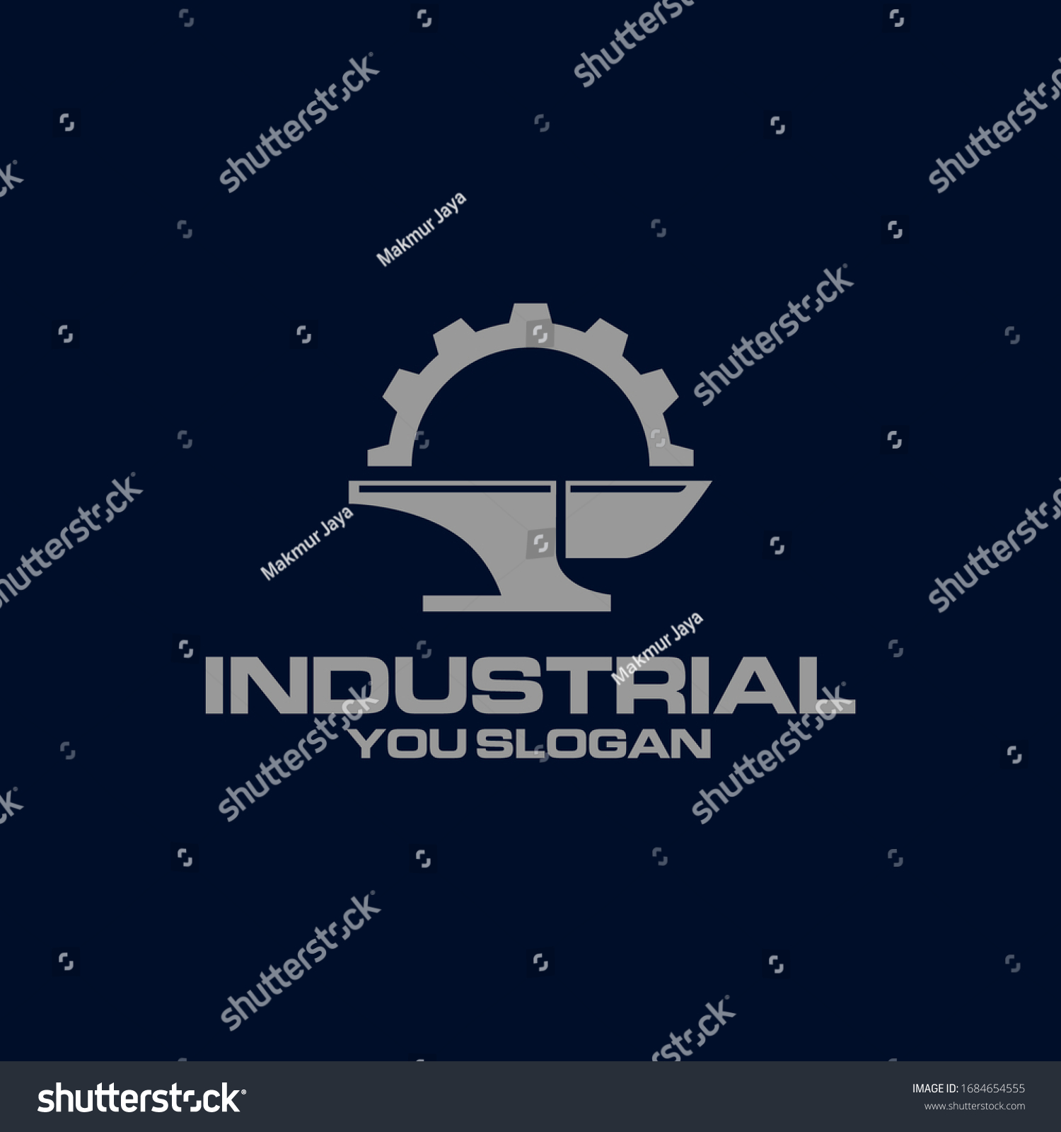 Industrial Logo Vector Design Template Stock Vector (Royalty Free ...