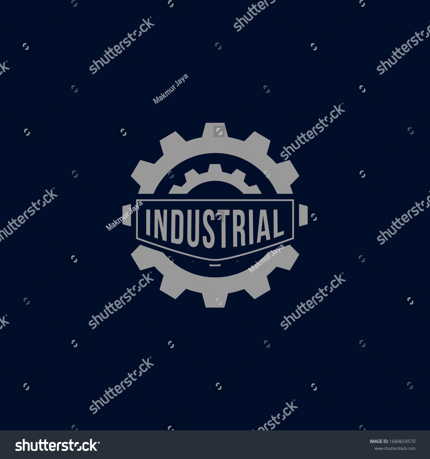 Industrial Logo Vector Design Template Stock Vector (Royalty Free ...