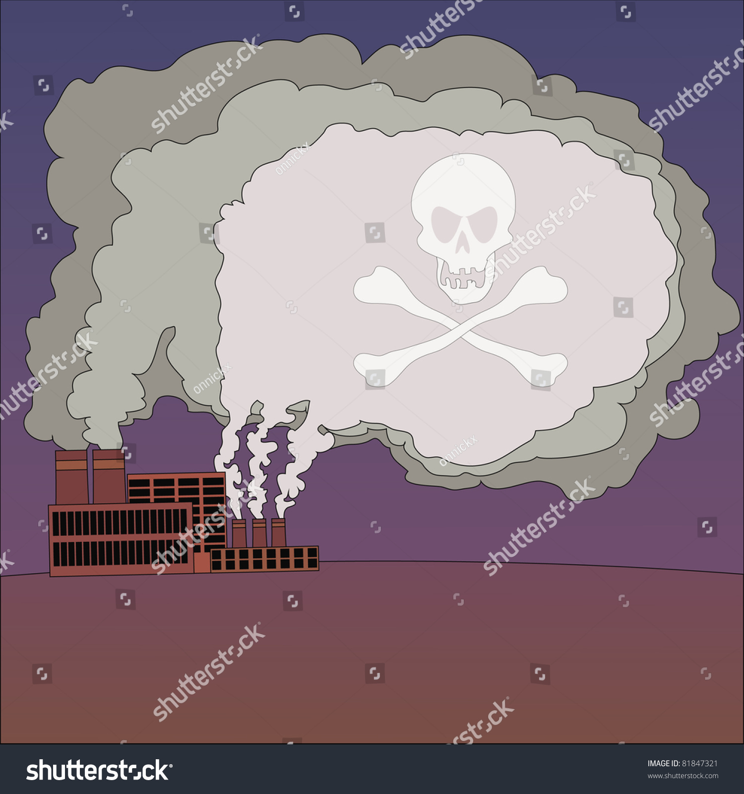 Industrial Smog Drawing