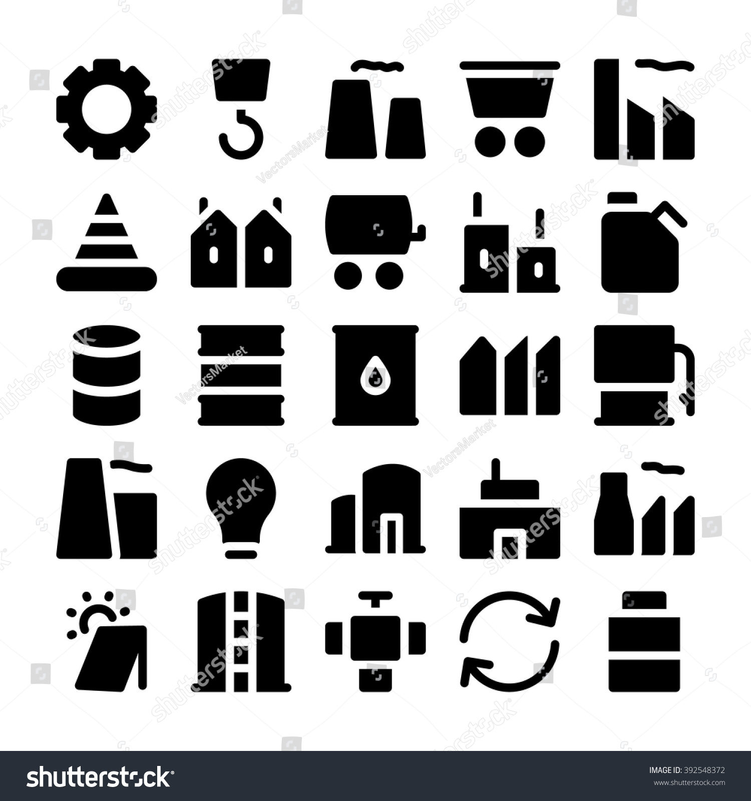Industrial Vector Icon 1 Stock Vector (Royalty Free) 392548372 ...
