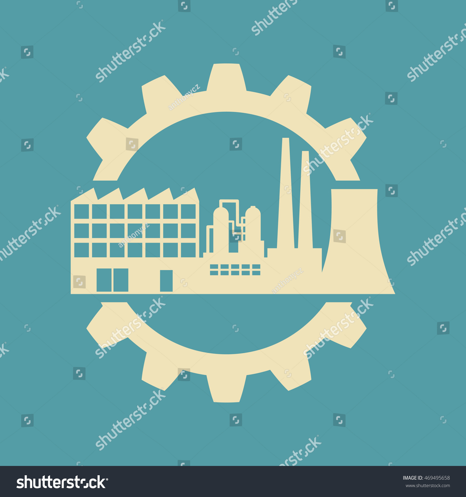 Industrial Vector Icon Stock Vector (Royalty Free) 469495658 | Shutterstock