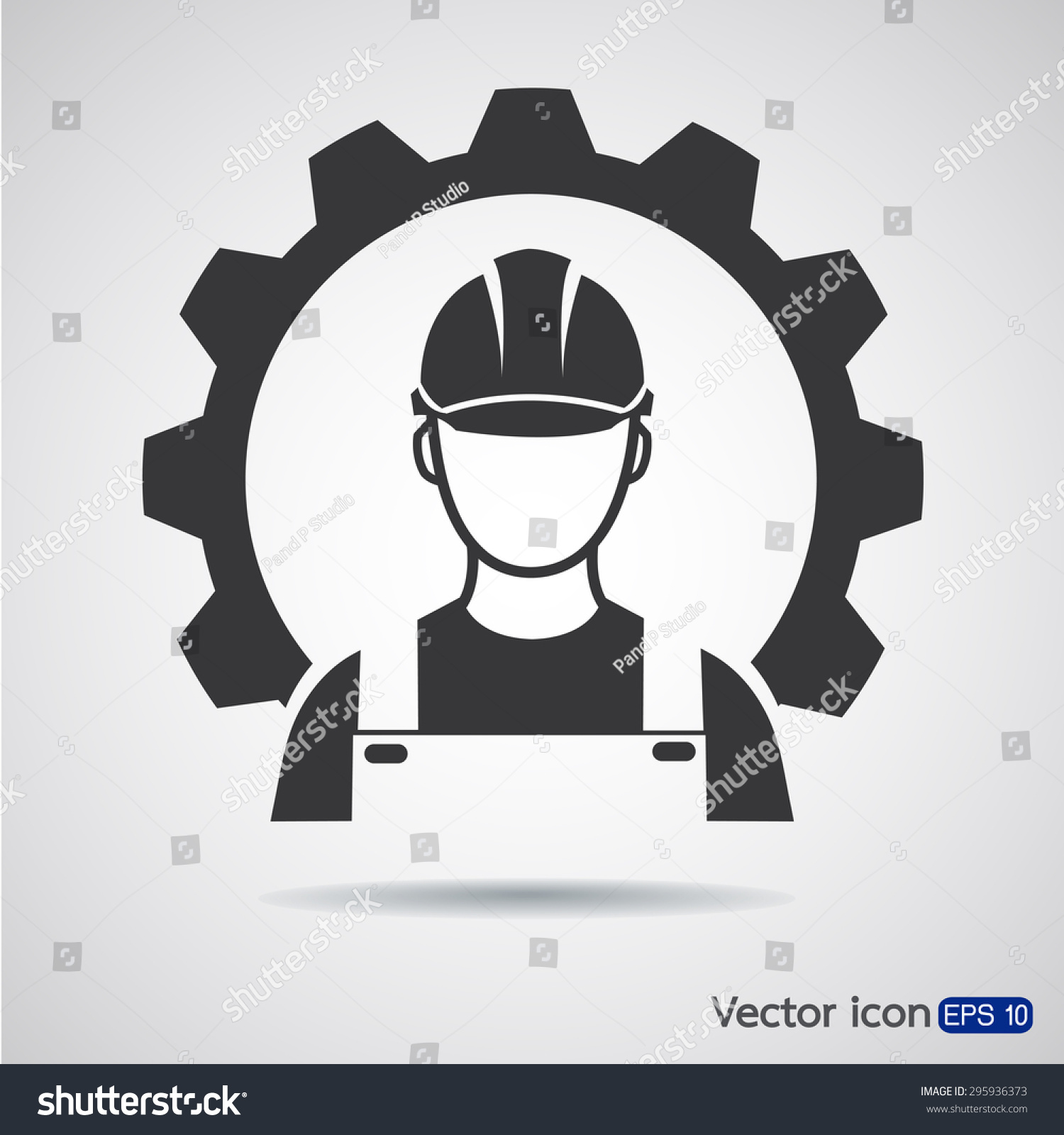 Industrial Worker Icon 스톡 벡터 295936373 - Shutterstock