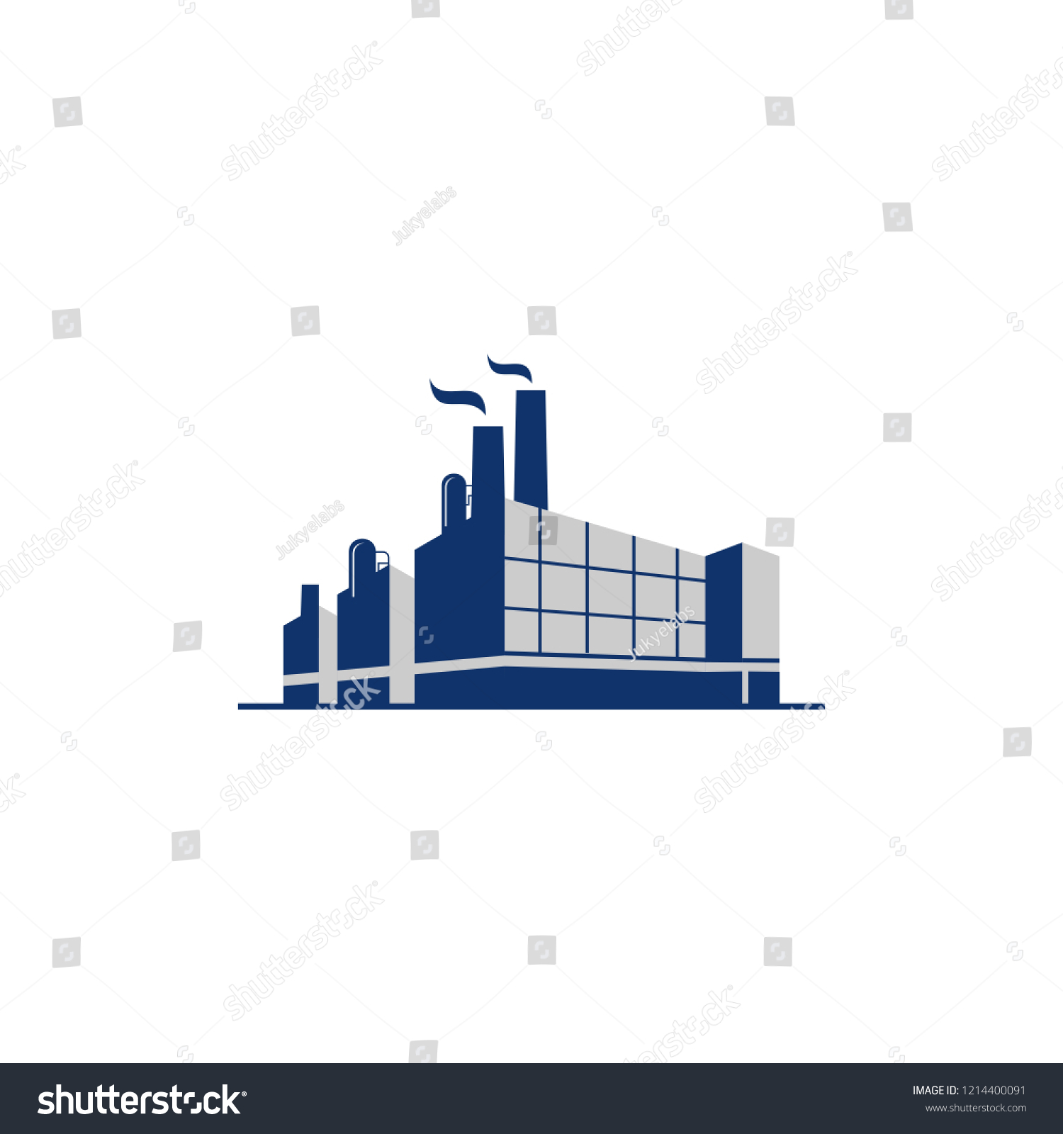 Industry Logo Template Design Stock Vector (Royalty Free) 1214400091 ...