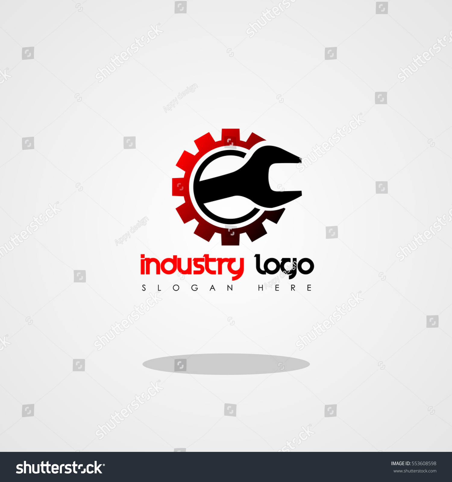 Industry Template Logo Gear: เวกเตอร์สต็อก (ปลอดค่าลิขสิทธิ์) 553608598 ...