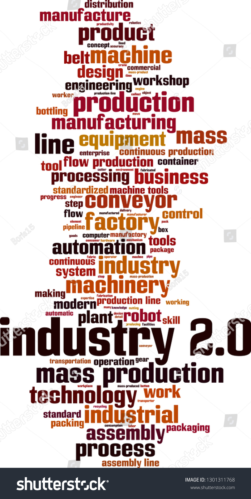 Industry 20 Word Cloud Concept Vector Stock Vector (Royalty Free ...