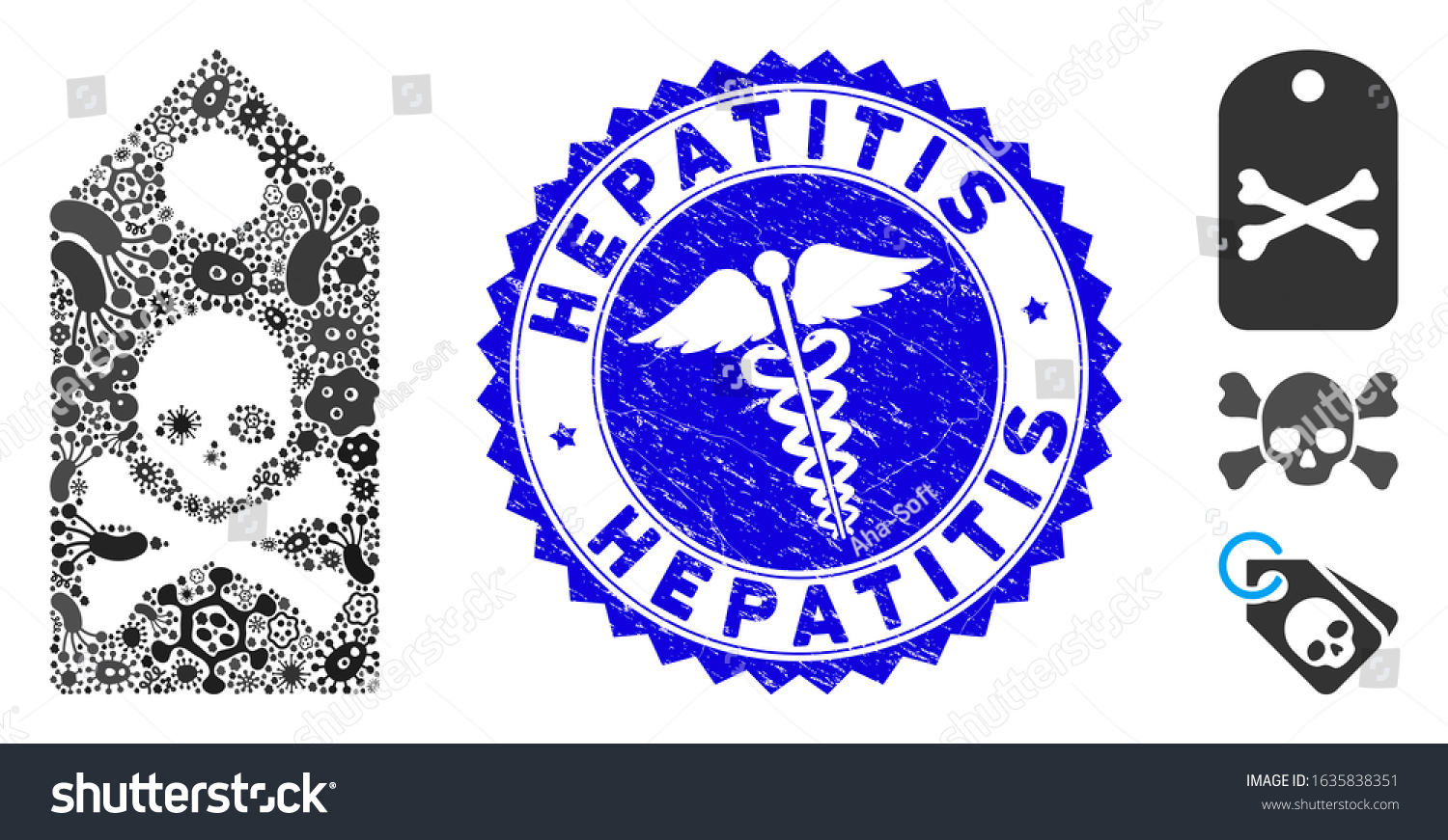 Infected Collage Death Mark Icon Rounded Stock Vector (Royalty Free ... Infected Collage Death Mark Icon Rounded Stock Vector (Royalty Free ...
