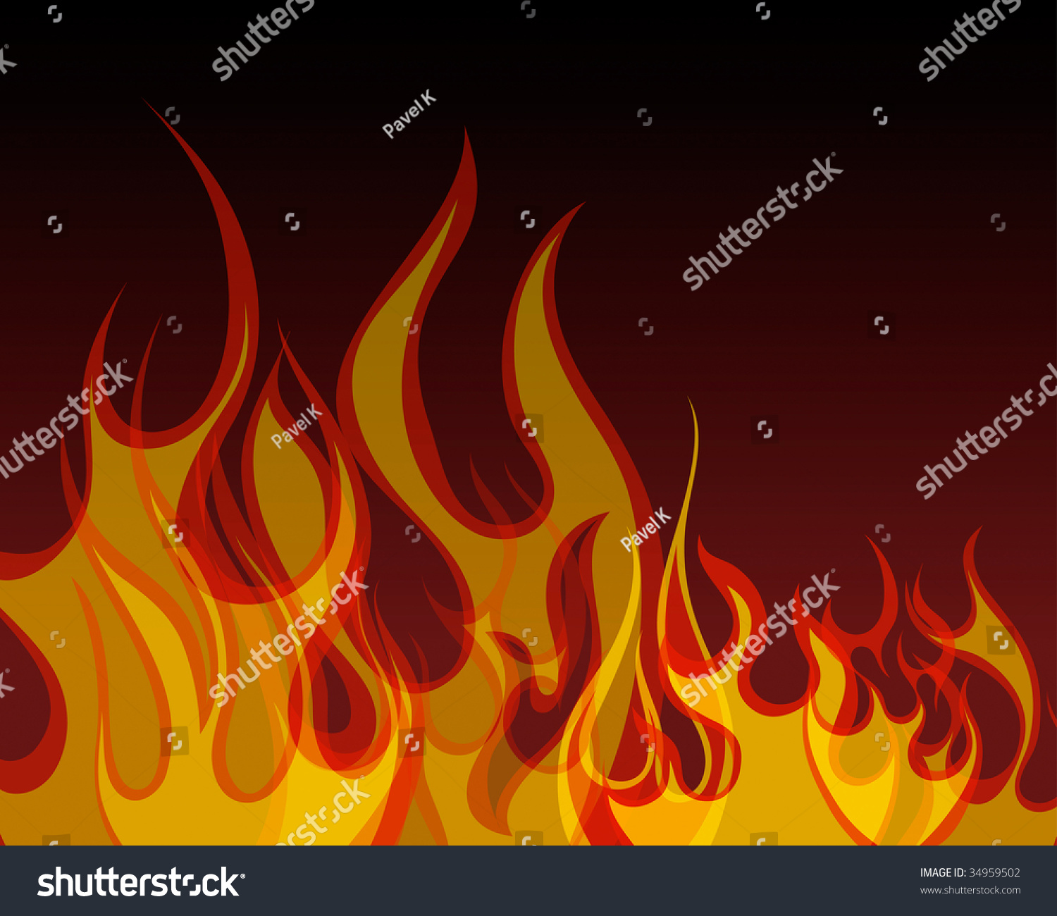 Inferno Fire Vector Background Design Use Stock Vector (Royalty Free ...
