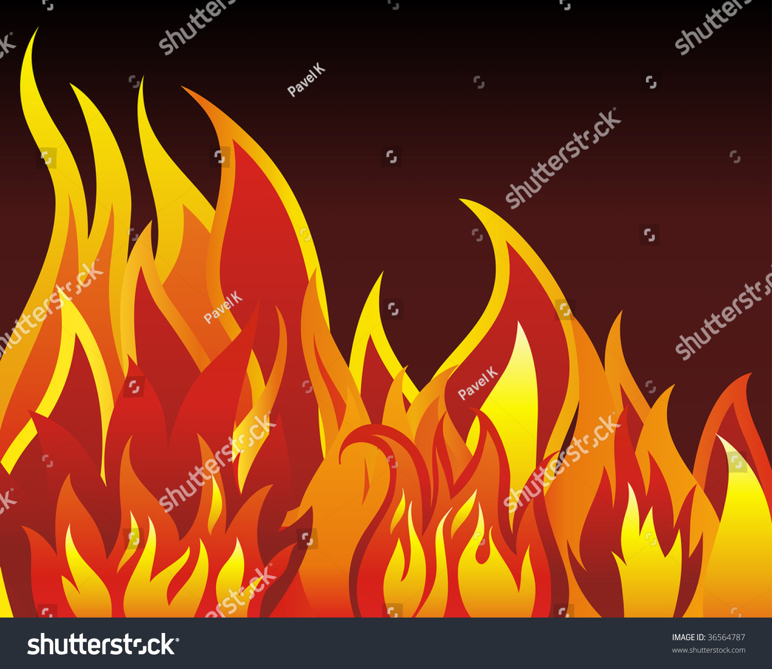 Inferno Fire Vector Background Design Use Stock Vector (Royalty Free ...