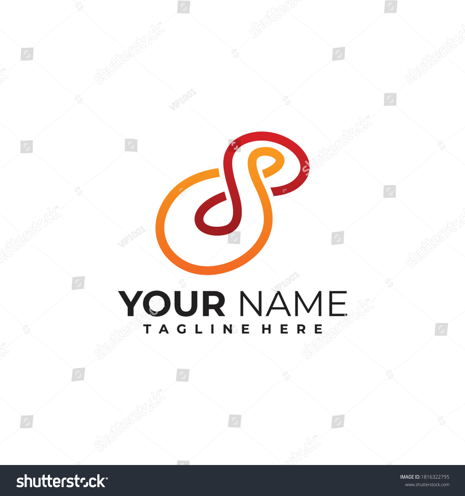 Infinite Logo Icon Vector Isolated Stock Vector (Royalty Free ...