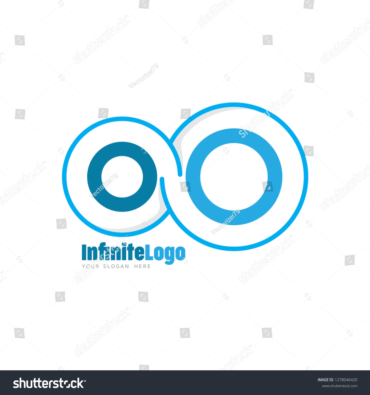 Infinite Logo Template Stock Vector (Royalty Free) 1278046420