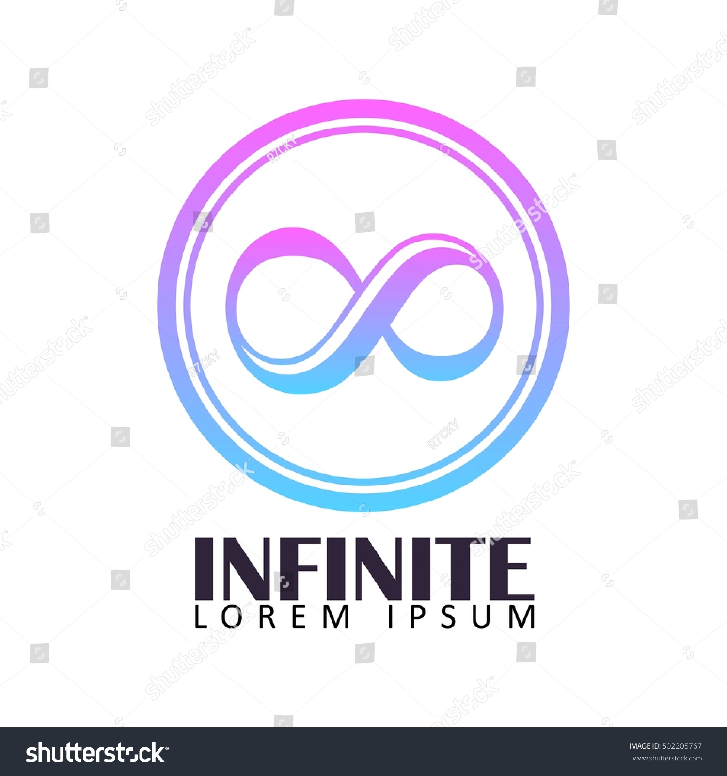 Infinite Logo Template Gradation Stock Vector (Royalty Free) 502205767 ...