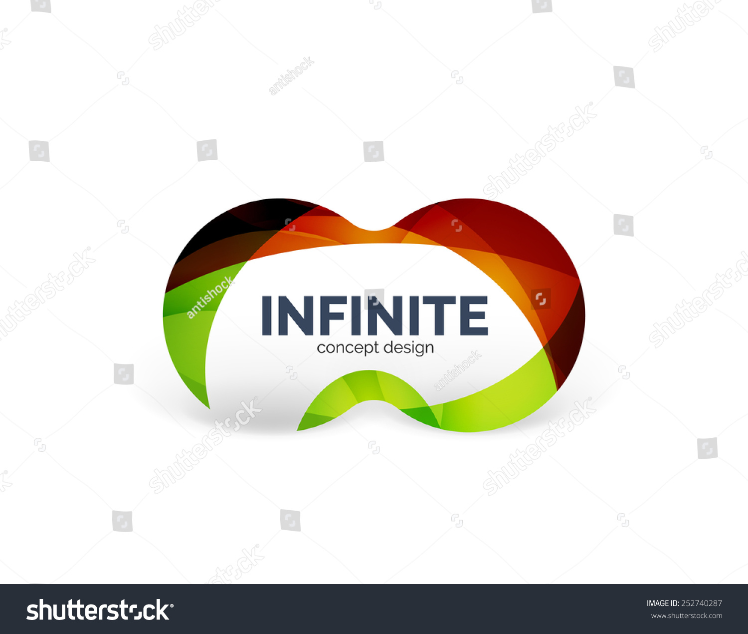 Infinity Business Logo Concept Cycle Loop Stock Vector (Royalty Free ...