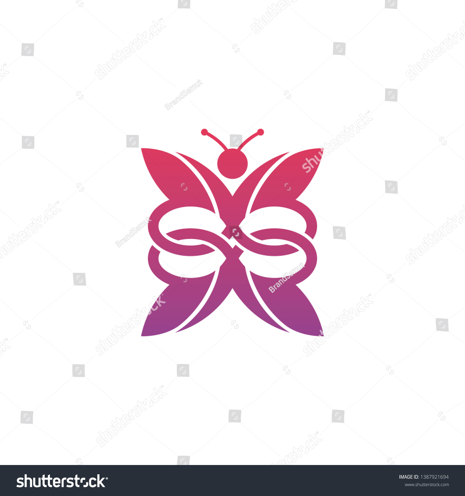 Infinity Butterfly Logo Vector Logo Template Stock Vector (Royalty Free ...