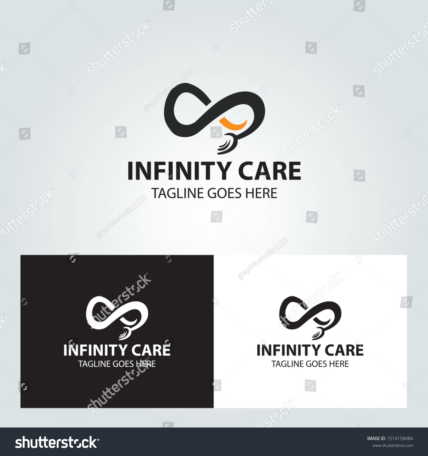 Infinity Care Logo Design Template Vector Stock Vector (Royalty Free ...