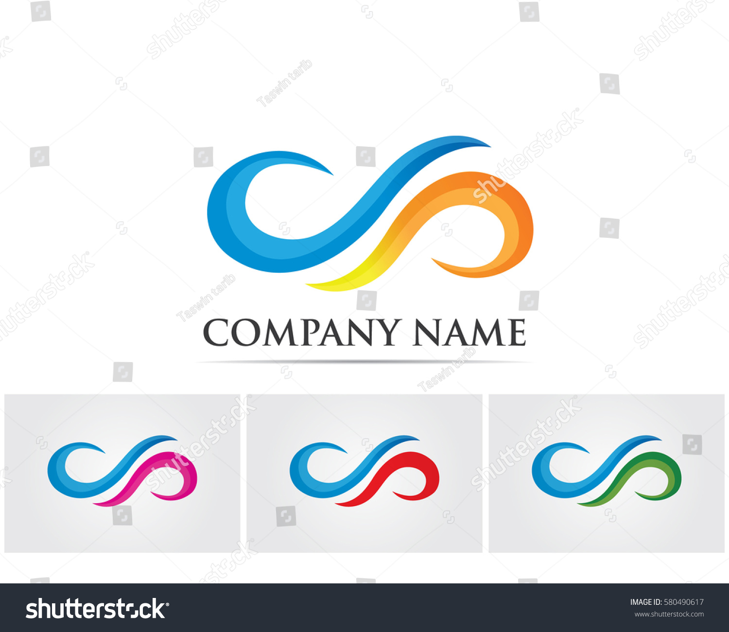 Infinity Circle Logo Vector Icons Template Stock Vector (Royalty Free ...
