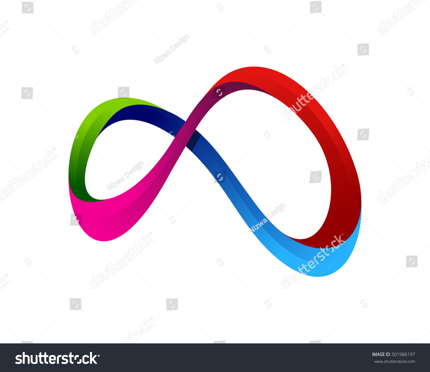 Infinity Color Logo Design Template Stock Vector (Royalty Free) 501986197