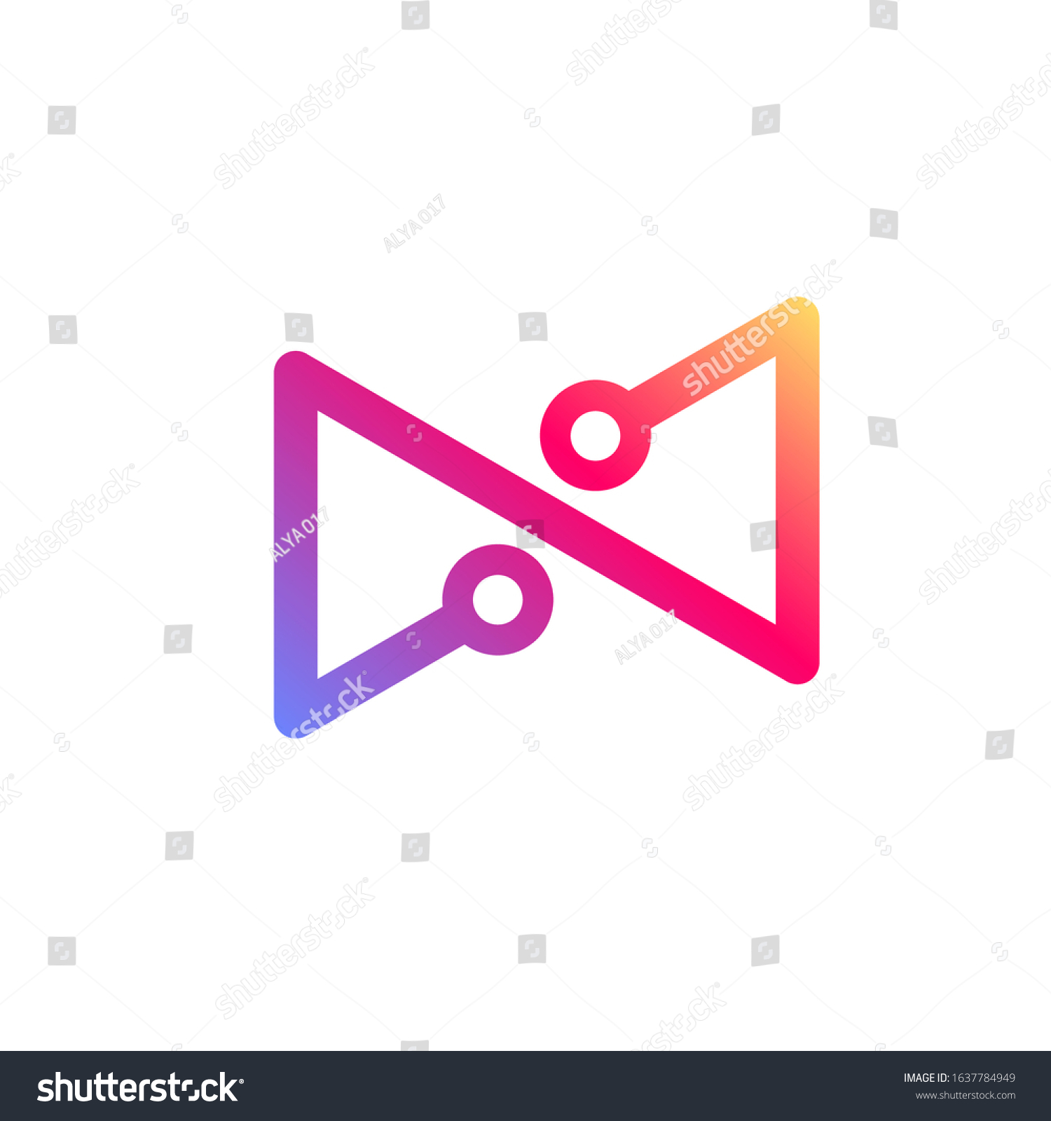 Infinity Connection Data Logo Modern Sign Stock Vector (Royalty Free ...