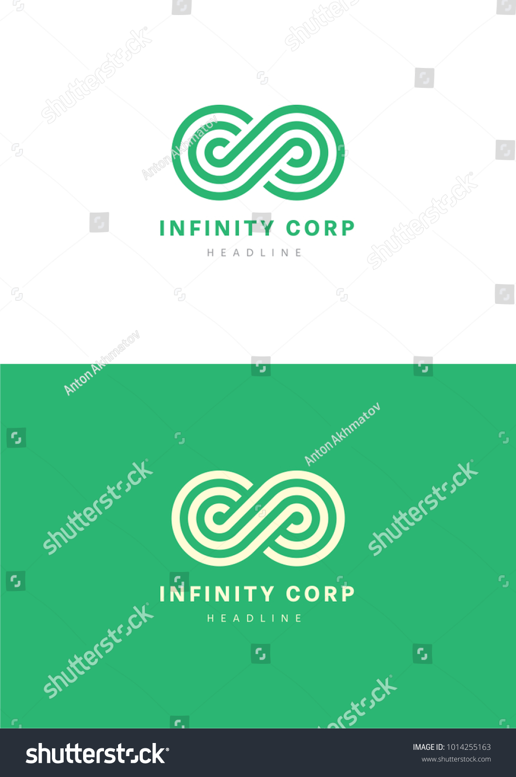 Infinity Corporation Logo Template Stock Vector (Royalty Free) 1014255163