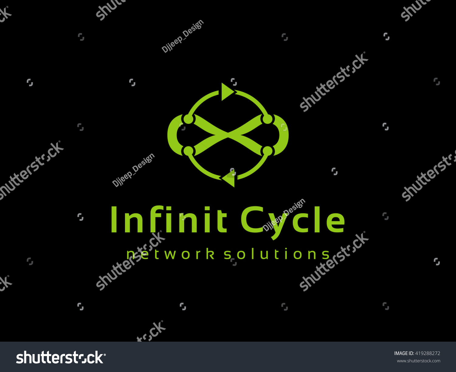 Infinity Cycle Logo Business Logo Template Stock Vector (Royalty Free ...