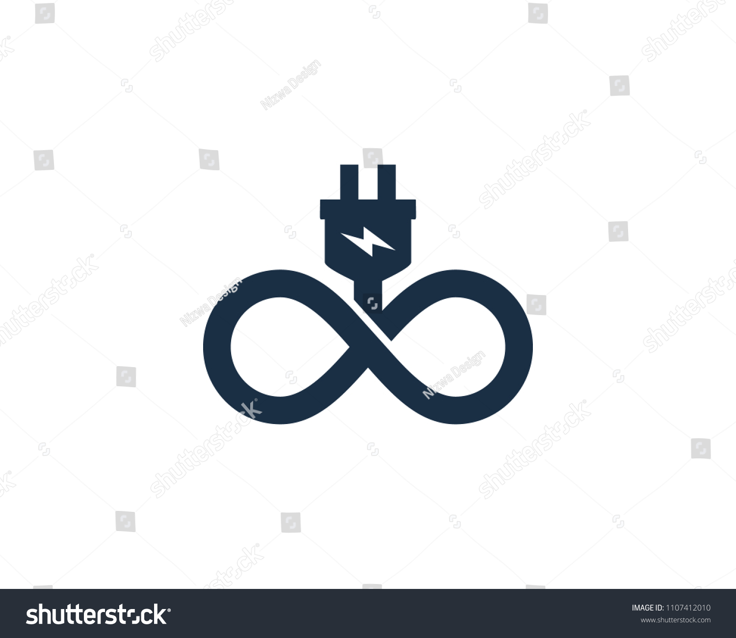 Infinity Electric Icon Logo Design Element Stock Vector (Royalty Free ...
