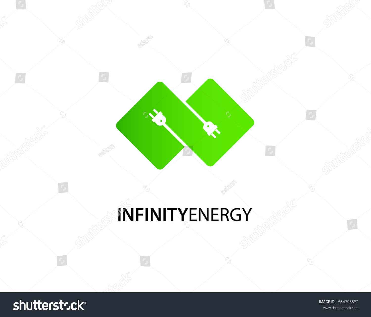 Infinity Energy Creative Logo Template Design Stock Vector (Royalty ...