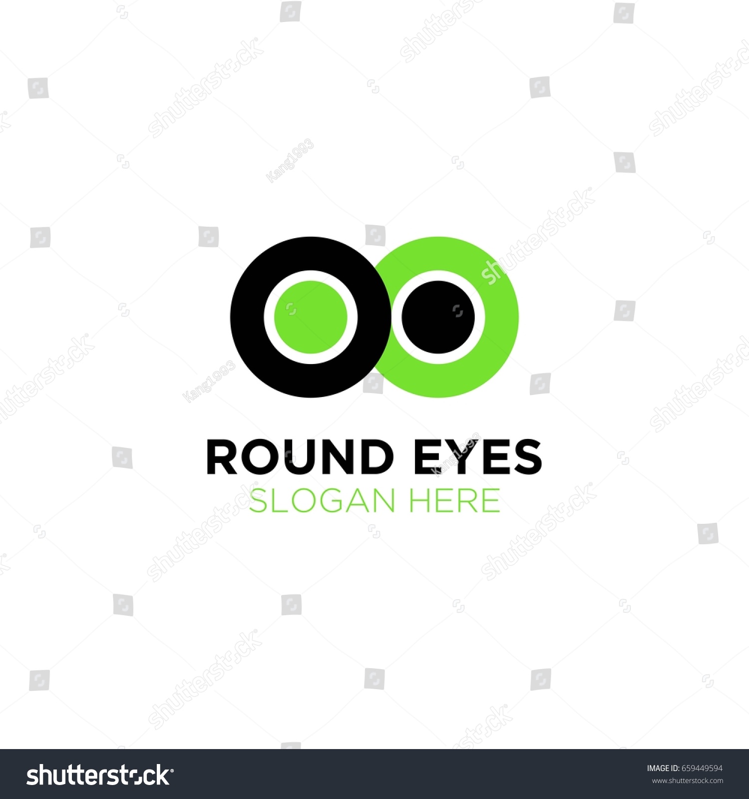 Infinity Eyes Logo Vector Illustration Stock Vector (Royalty Free ...
