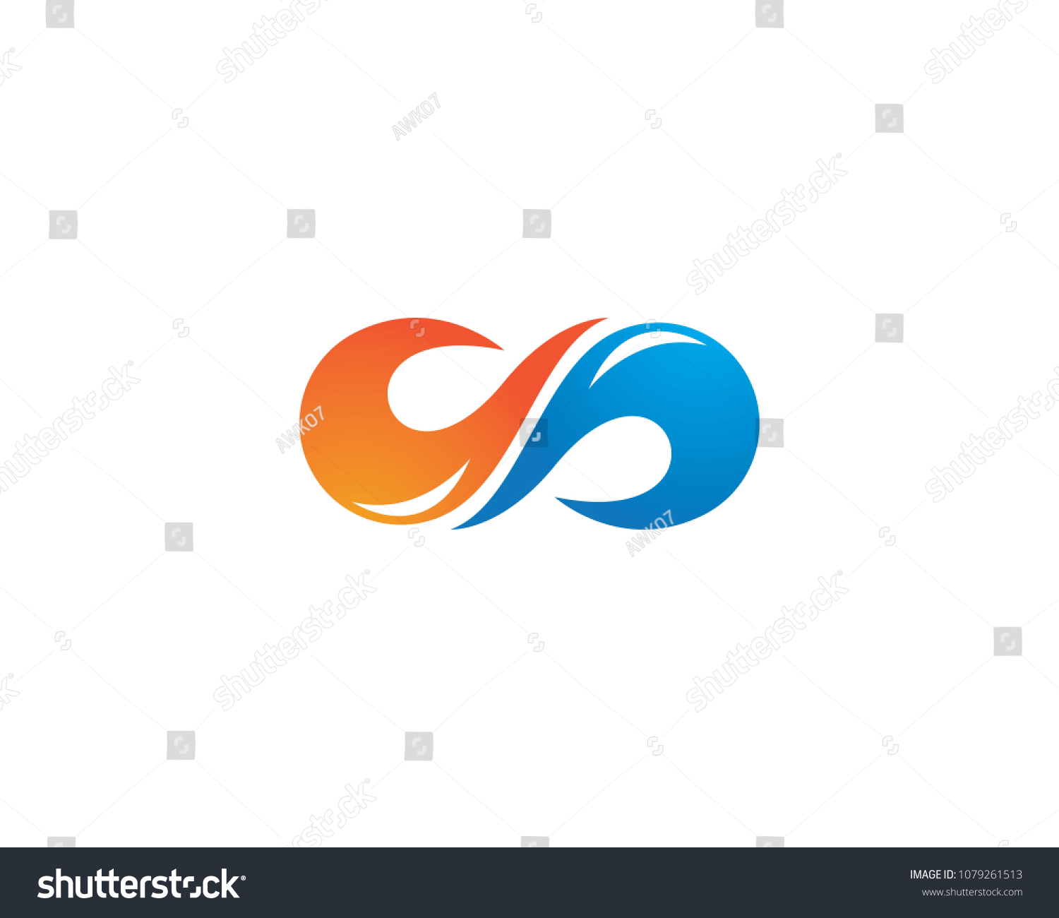 Infinity Fire Flame Logo Template: เวกเตอร์สต็อก (ปลอดค่าลิขสิทธิ์ ...