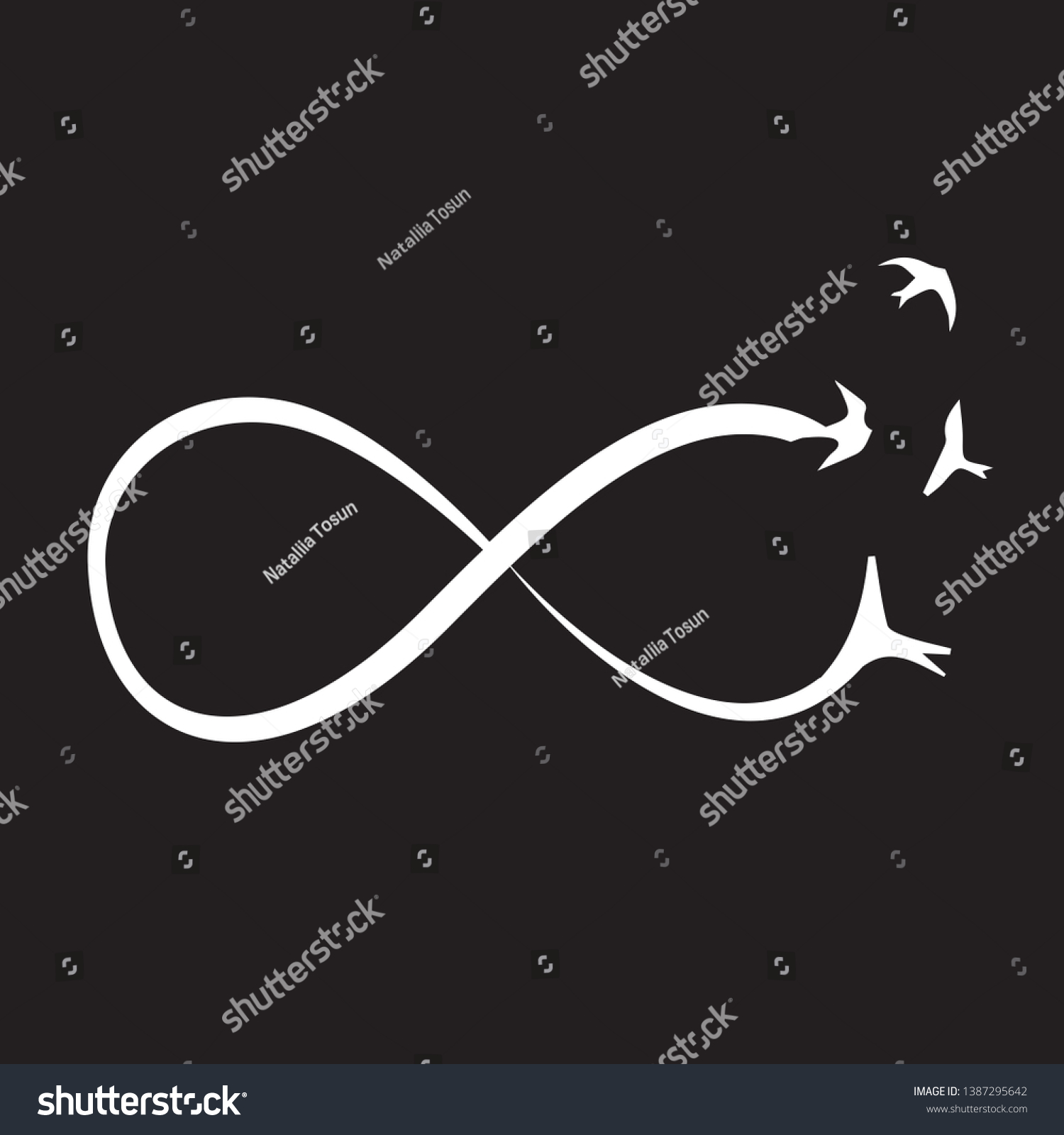 Infinity Freedom Symbol Vector Illustration Stock Vector (Royalty Free ...