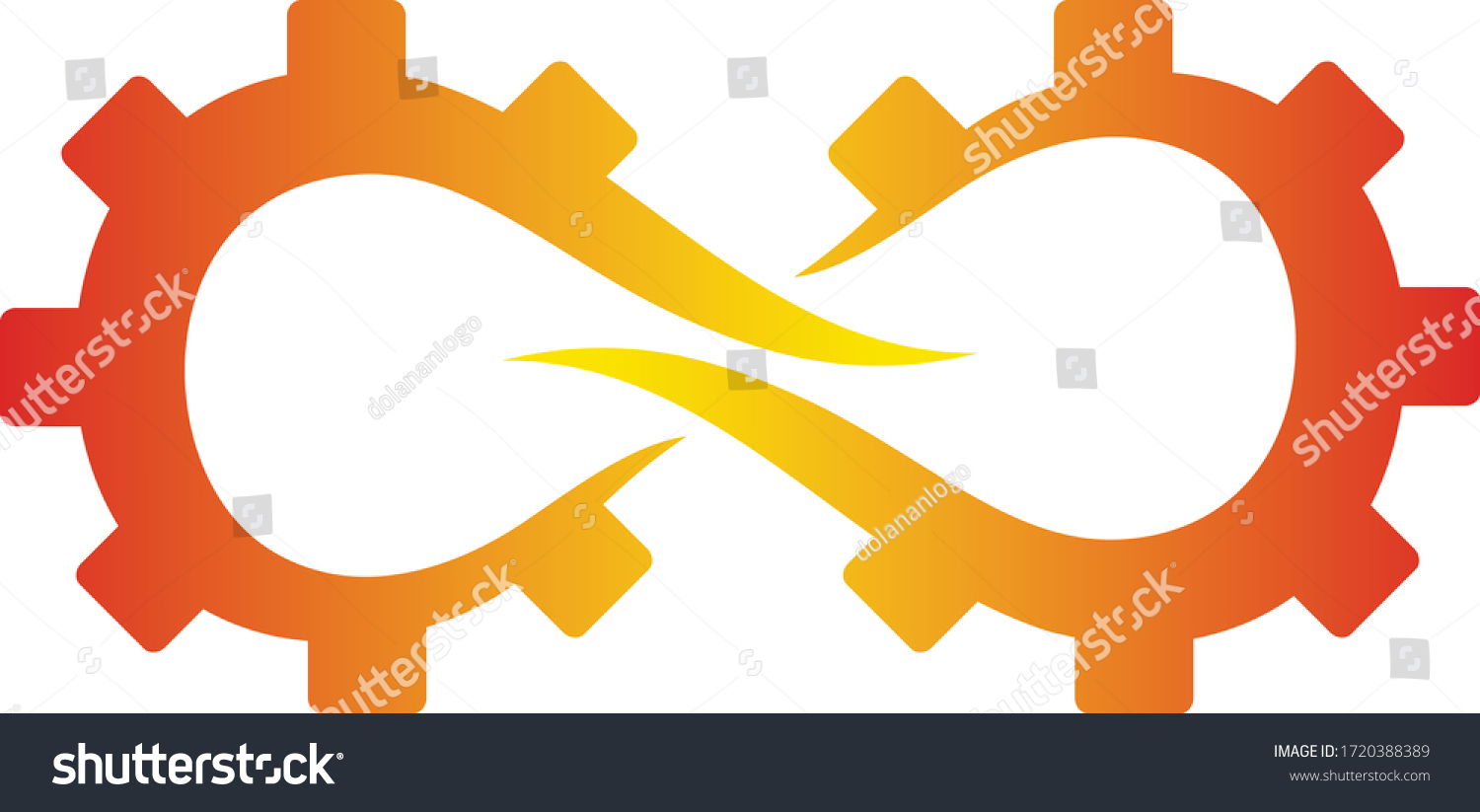 Infinity Gear Logo Vector Design Icon Stock Vector (Royalty Free ...