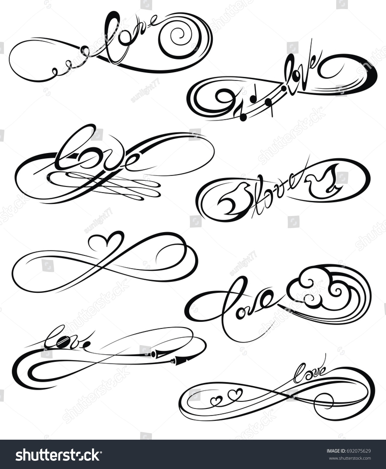 Infinity Icon Forever Symbol Stock Vector (Royalty Free) 692075629 ...