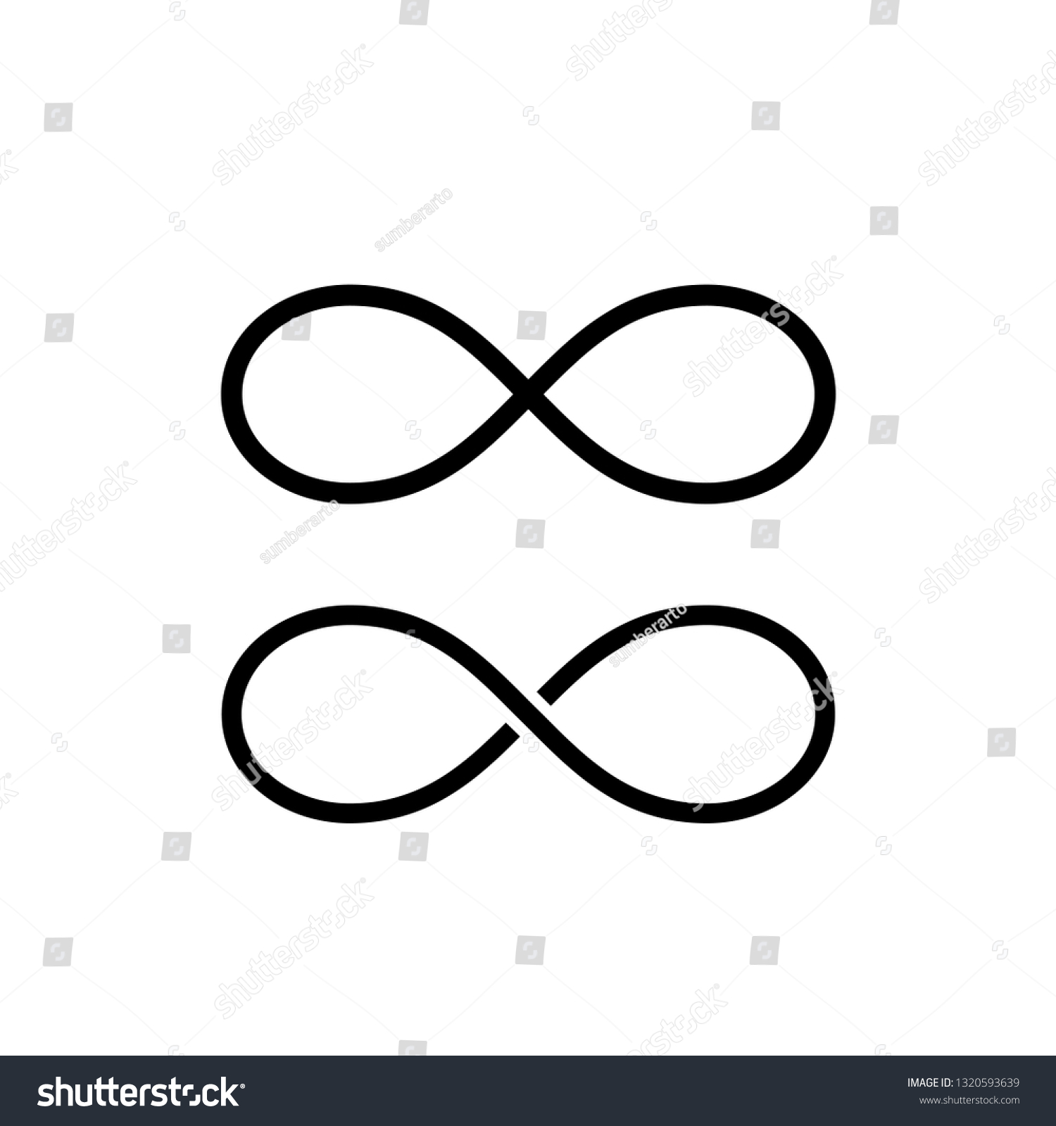 Infinity Icon Template Stock Vector (Royalty Free) 1320593639
