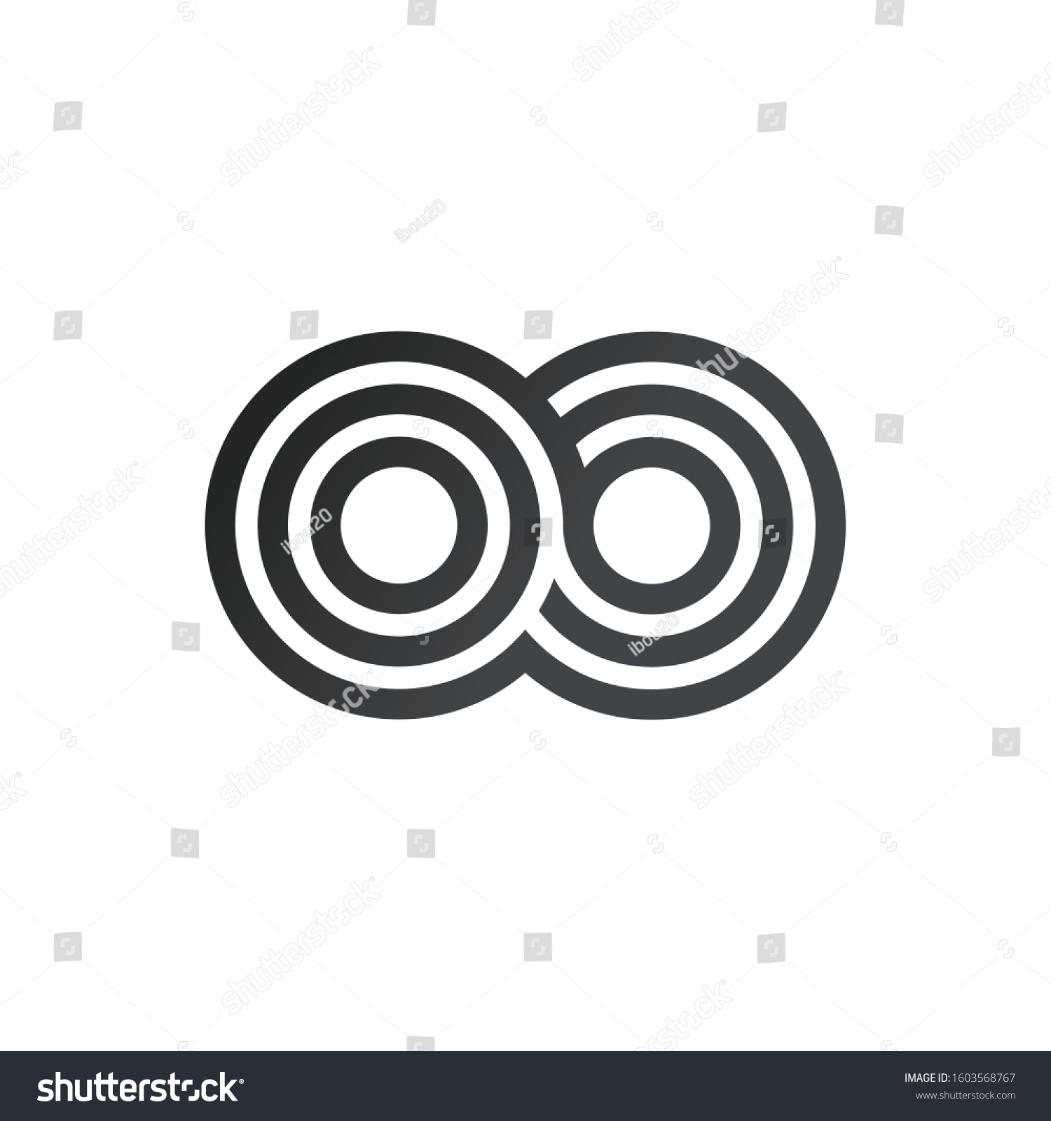 Infinity Infinite Endless Symbol Icon Vector Stock Vector (Royalty Free ...